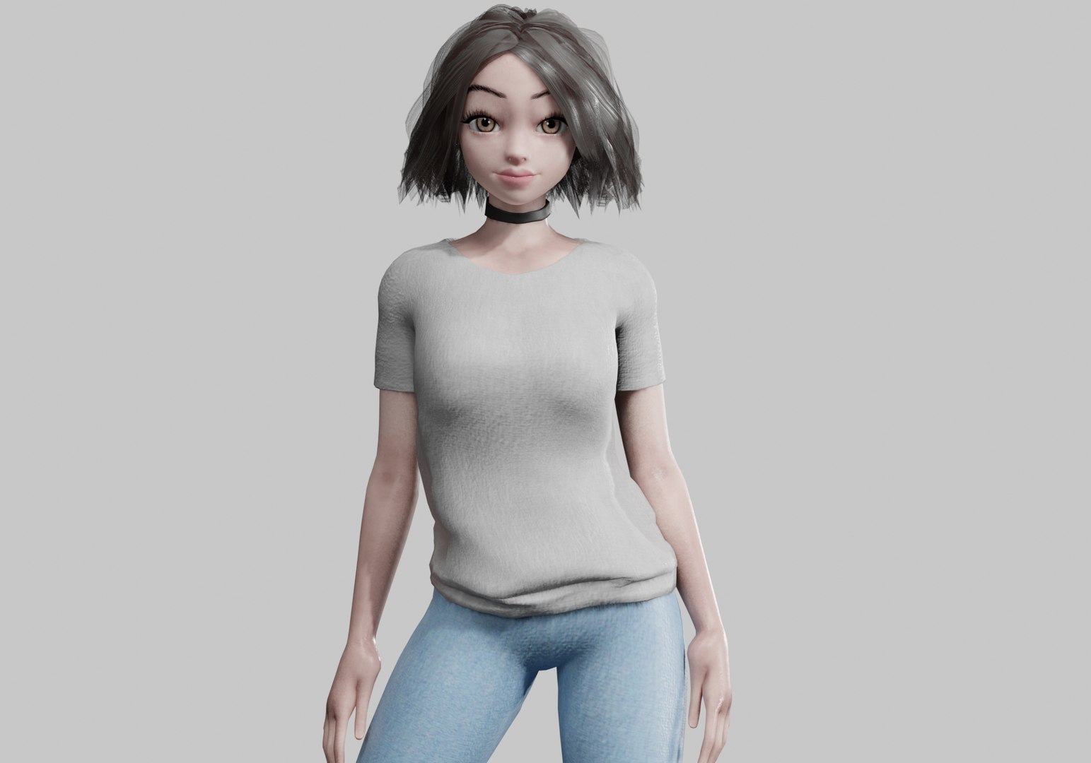 Pretty Stylized Woman V25517 3D Model - TurboSquid 2277188