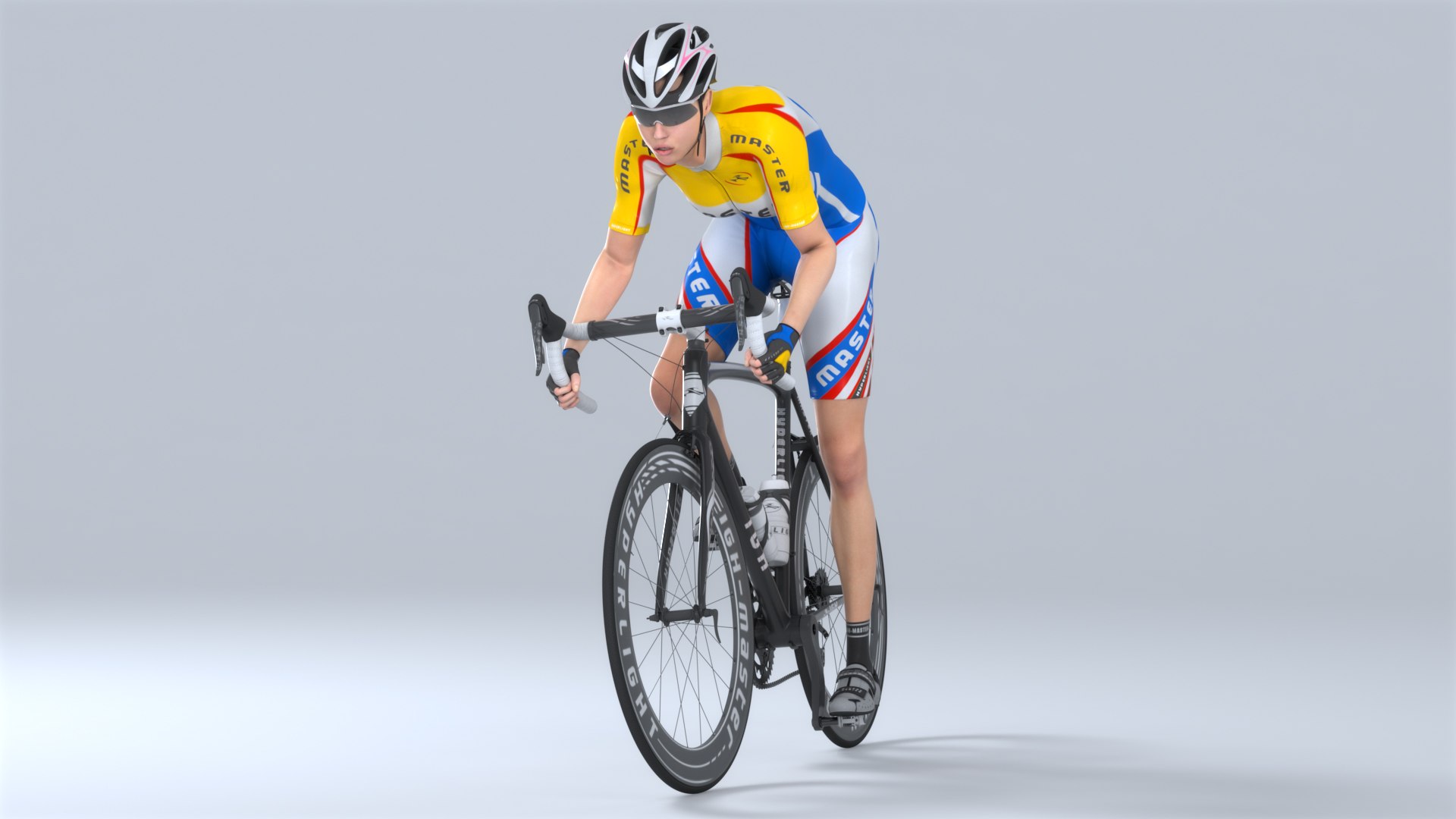 3D female cyclist animations model - TurboSquid 1624475
