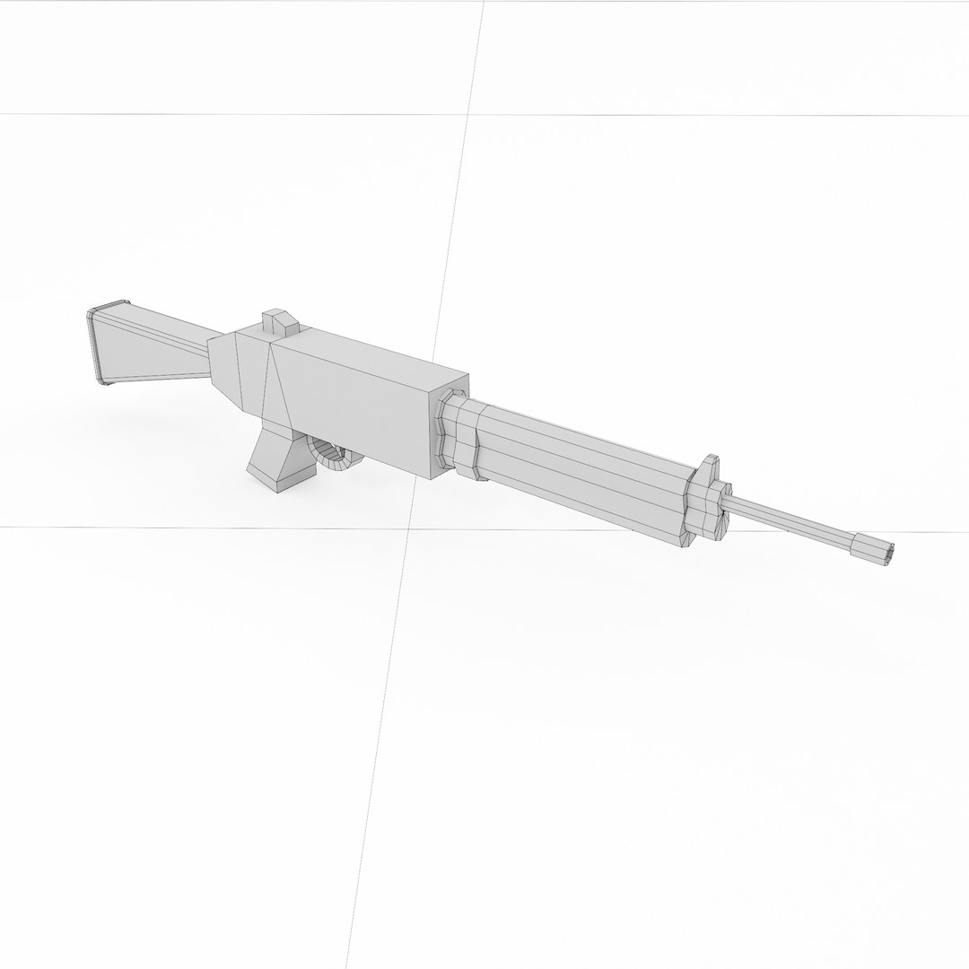 Heckler Koch HK21 machine gun 3D model - TurboSquid 1992573