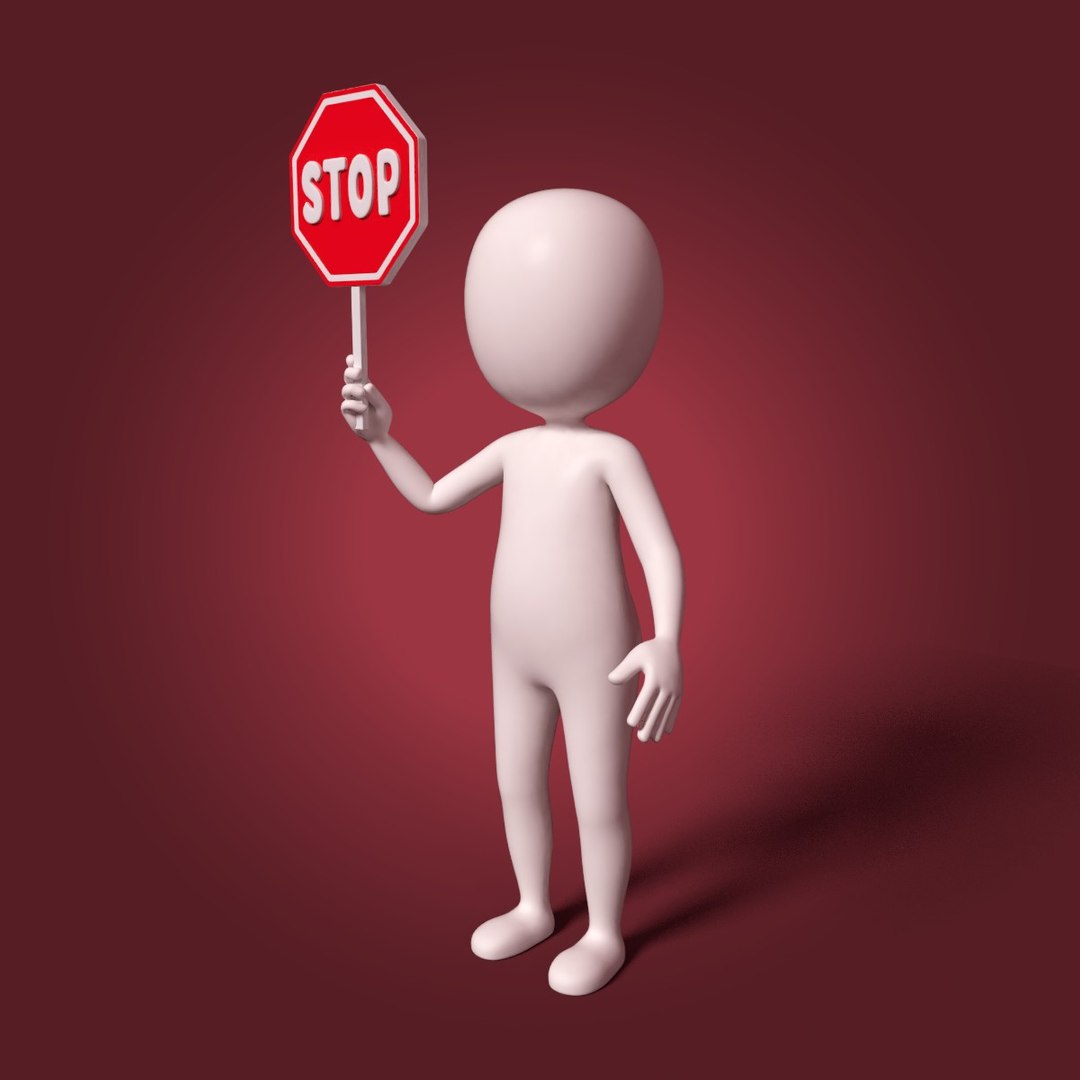 Cartoon Stickman Mesh 3D - TurboSquid 1458062