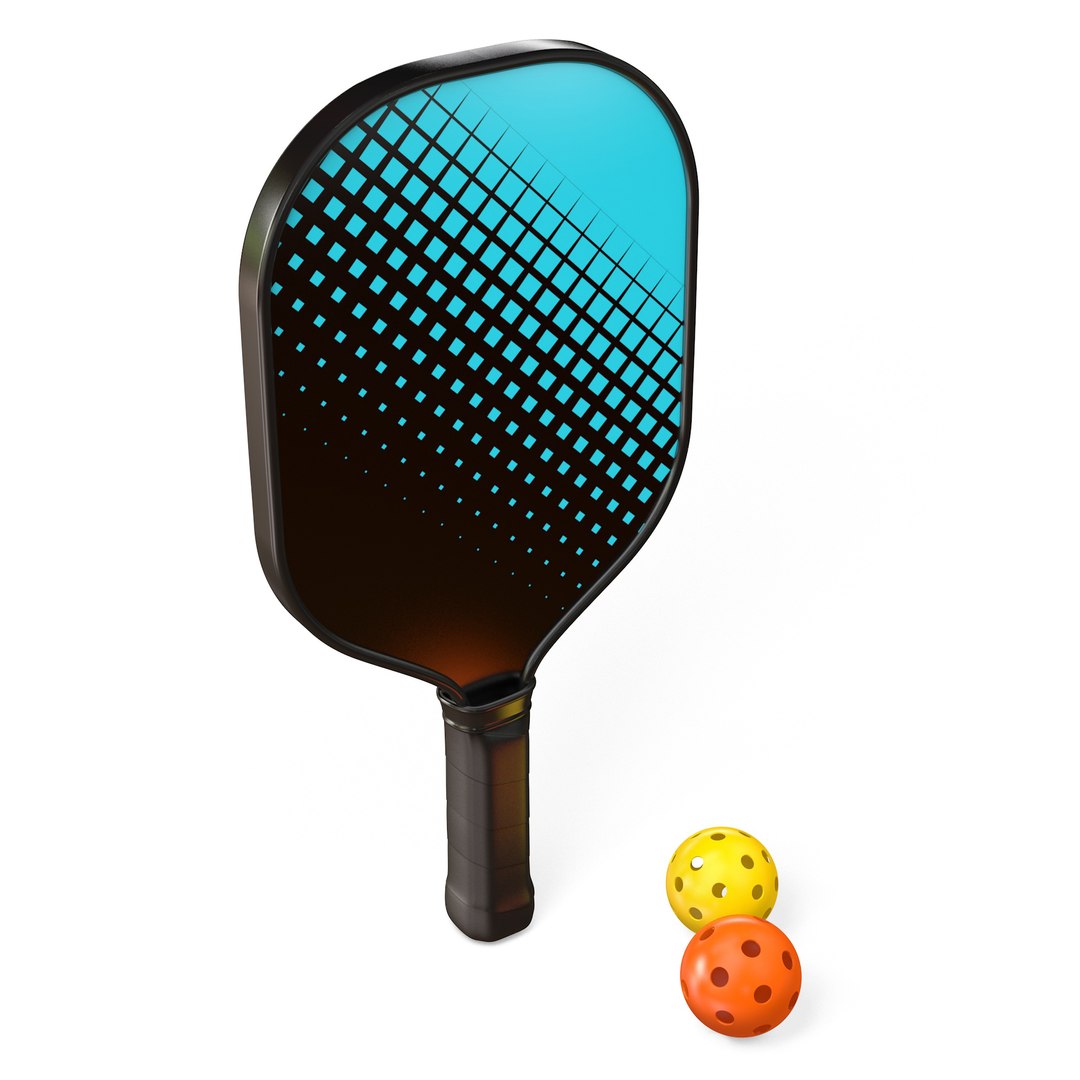 Pickleball Set Paddle Balls 3D Model - TurboSquid 2151490
