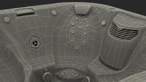 Jacuzzi J 335 Hot Tub with Water 3D model - TurboSquid 1728227