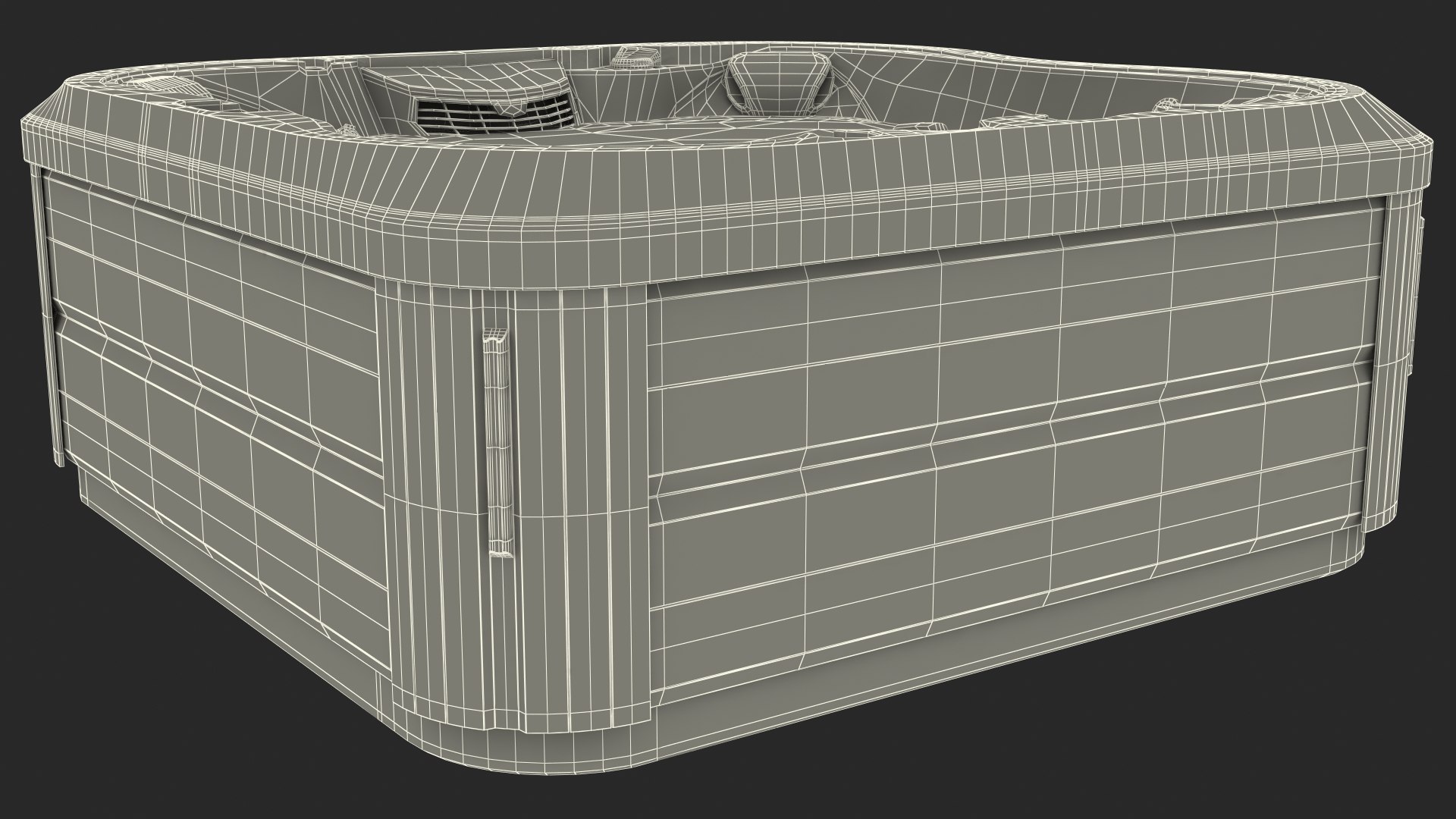 Jacuzzi J 335 Hot Tub with Water 3D model - TurboSquid 1728227