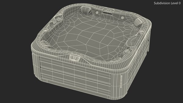 Jacuzzi J 335 Hot Tub with Water 3D model - TurboSquid 1728227