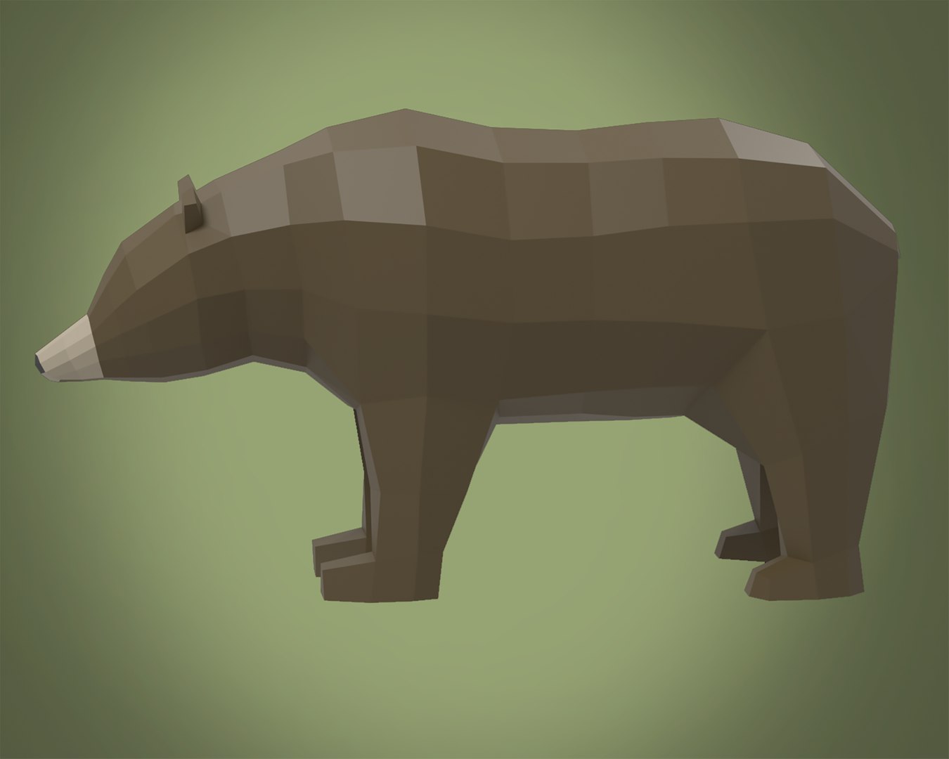 3D Stylized lowpoly BEAR model - TurboSquid 2121664