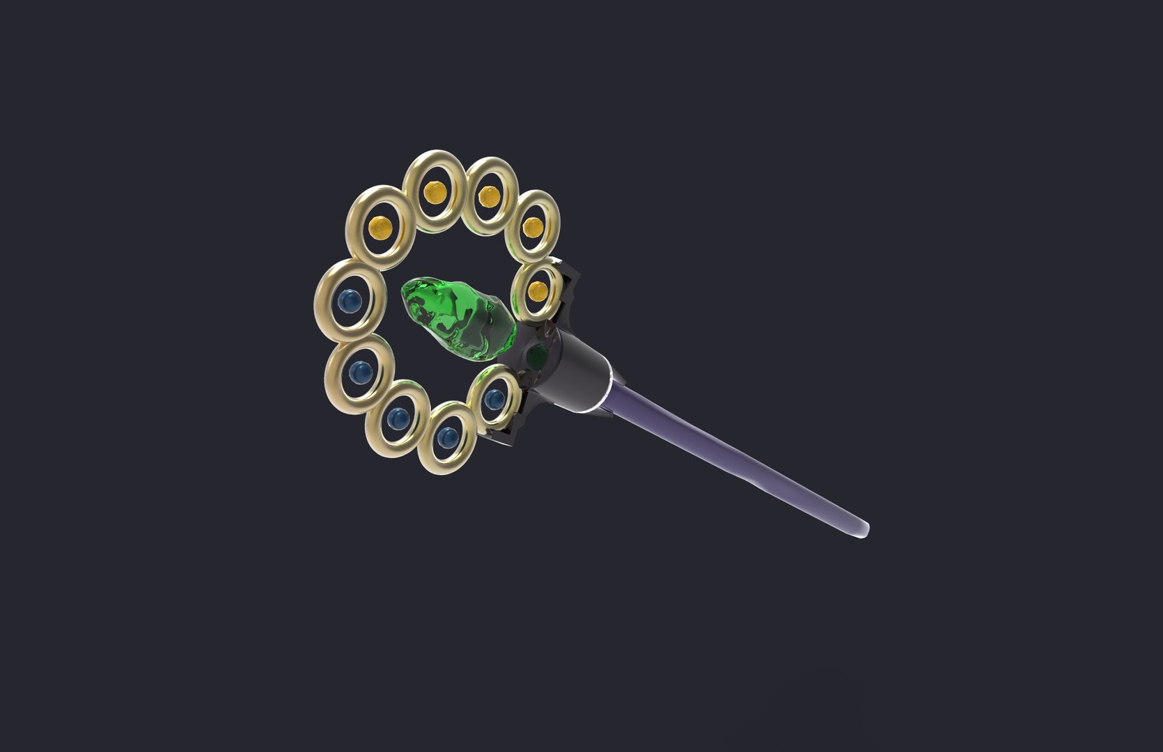 Magic Staff 2 3D - TurboSquid 2015511