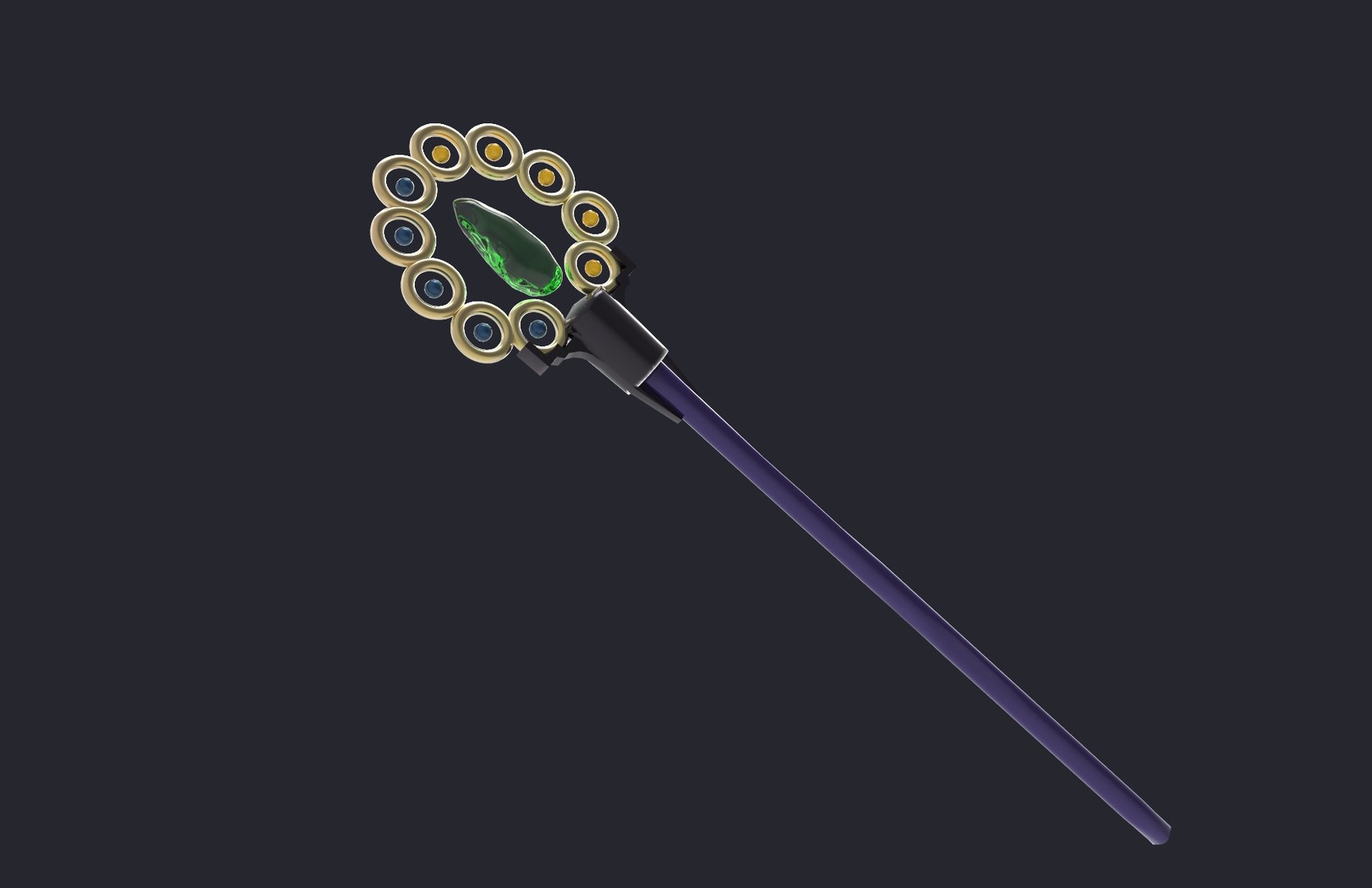 Magic Staff 2 3D - TurboSquid 2015511