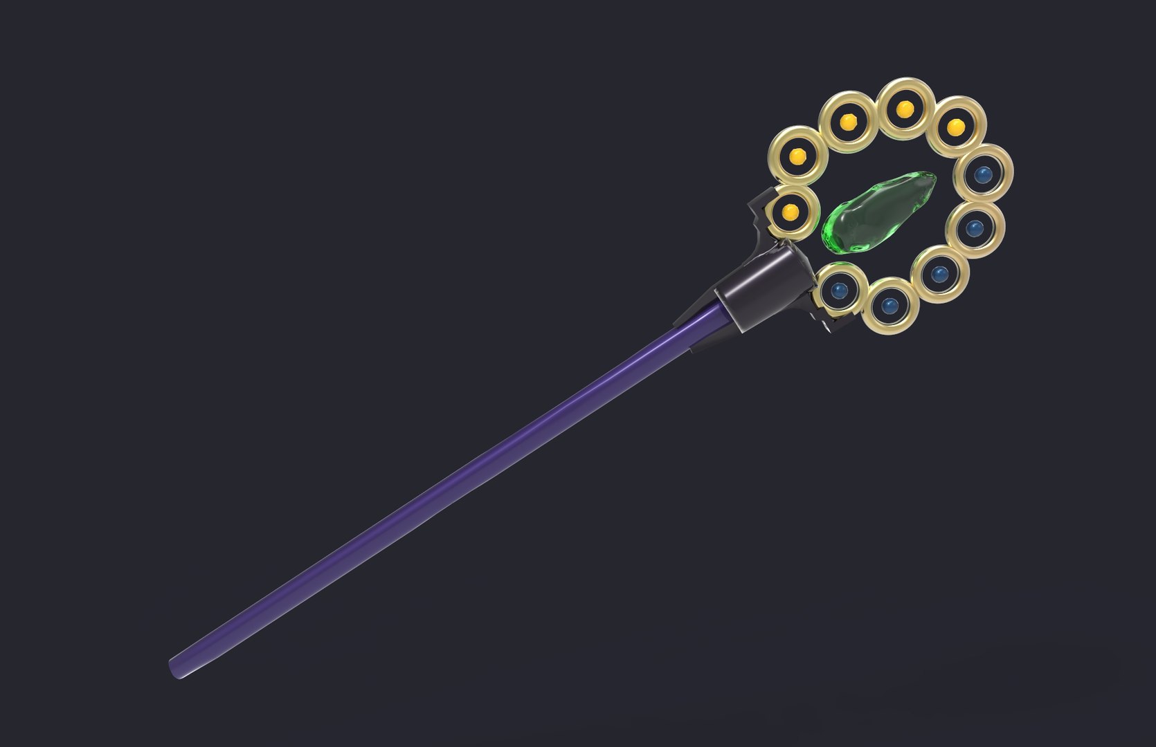 Magic Staff 2 3D - TurboSquid 2015511