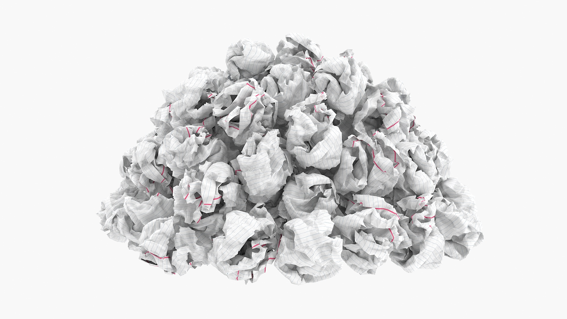 3D Crumpled Paper Pile 3 Model - TurboSquid 1942722