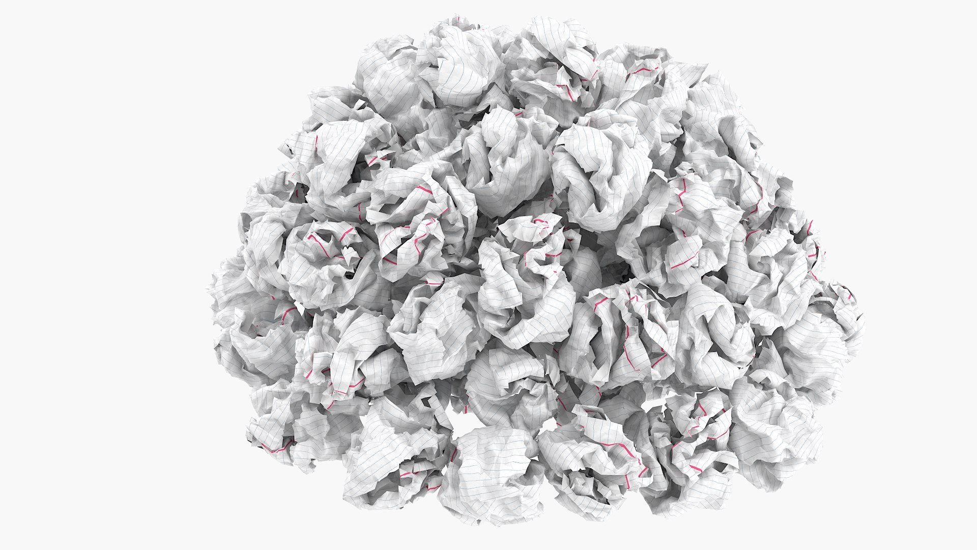 3D Crumpled Paper Pile 3 Model - TurboSquid 1942722