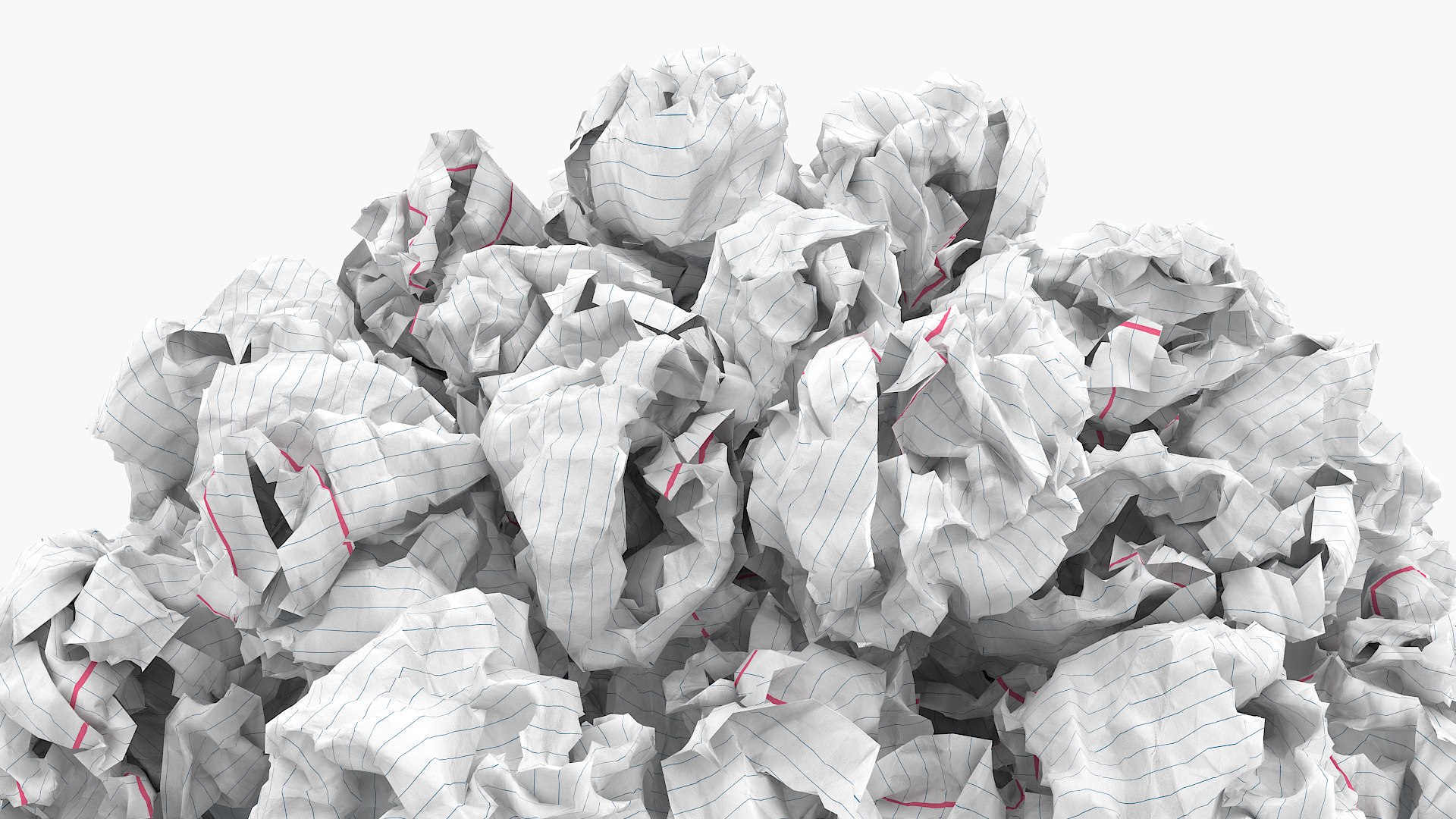 3D Crumpled Paper Pile 3 Model - TurboSquid 1942722