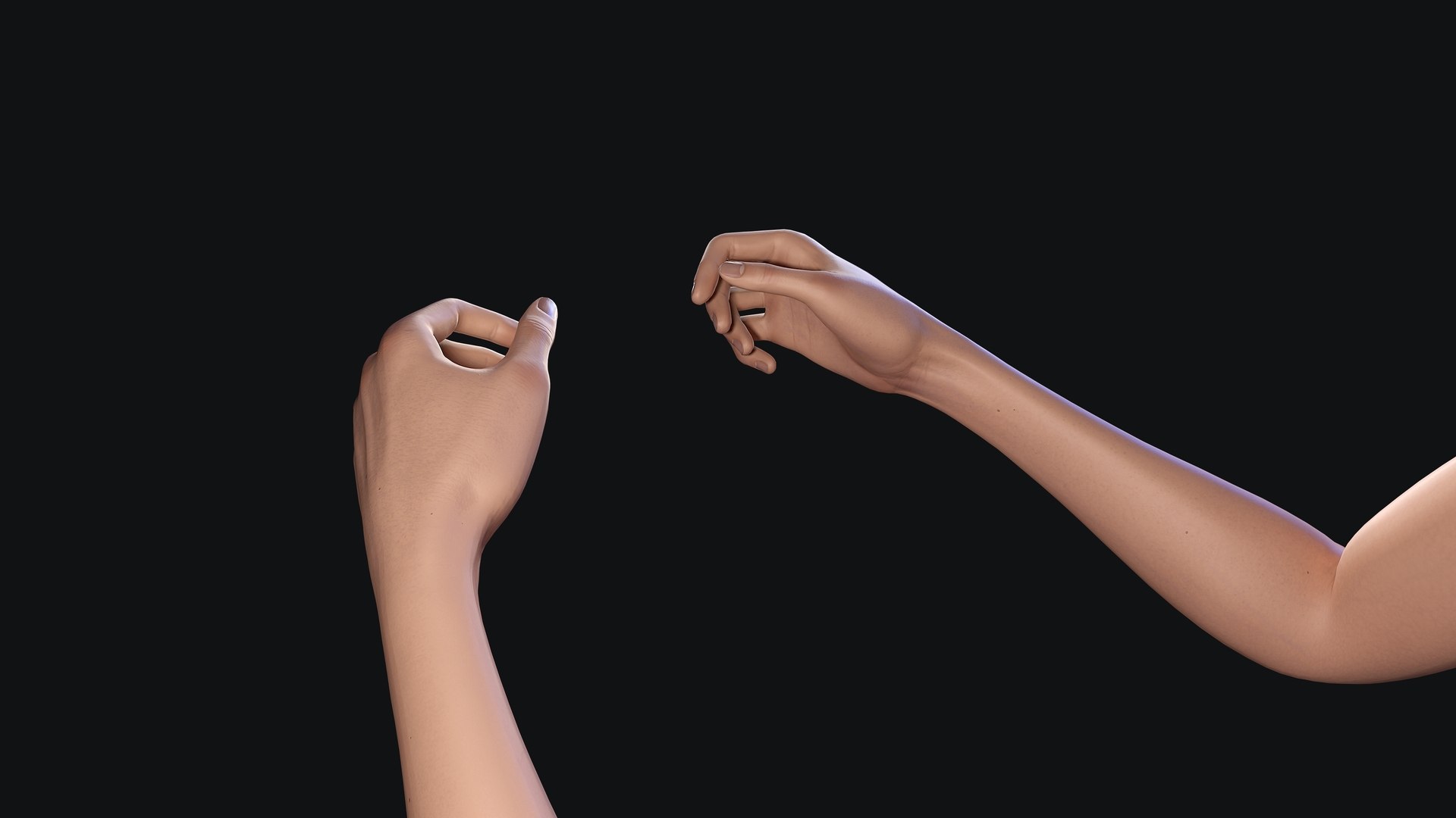 3D female hands - - TurboSquid 1586116