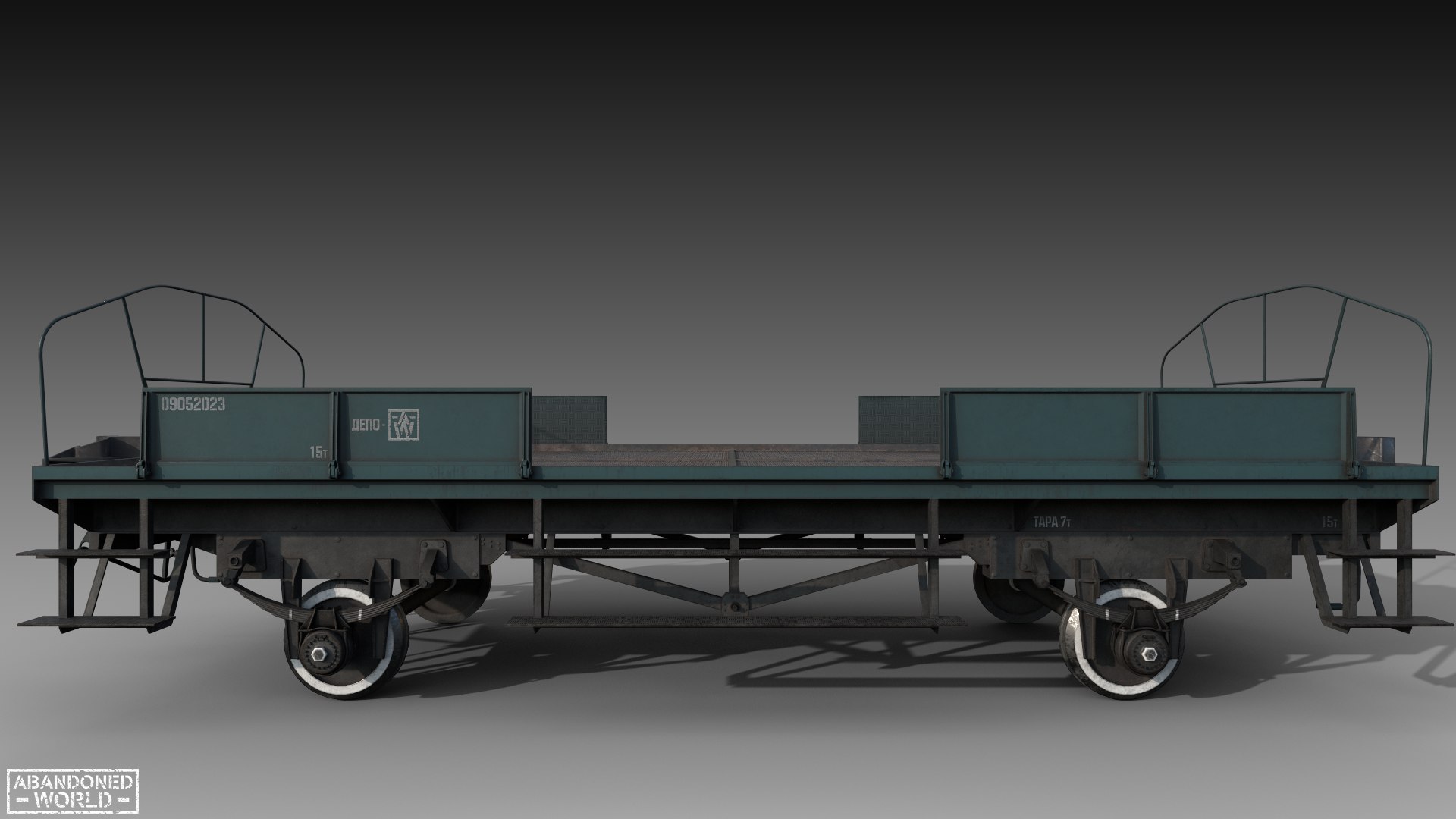 3D RailRoad Platform Model - TurboSquid 2073047