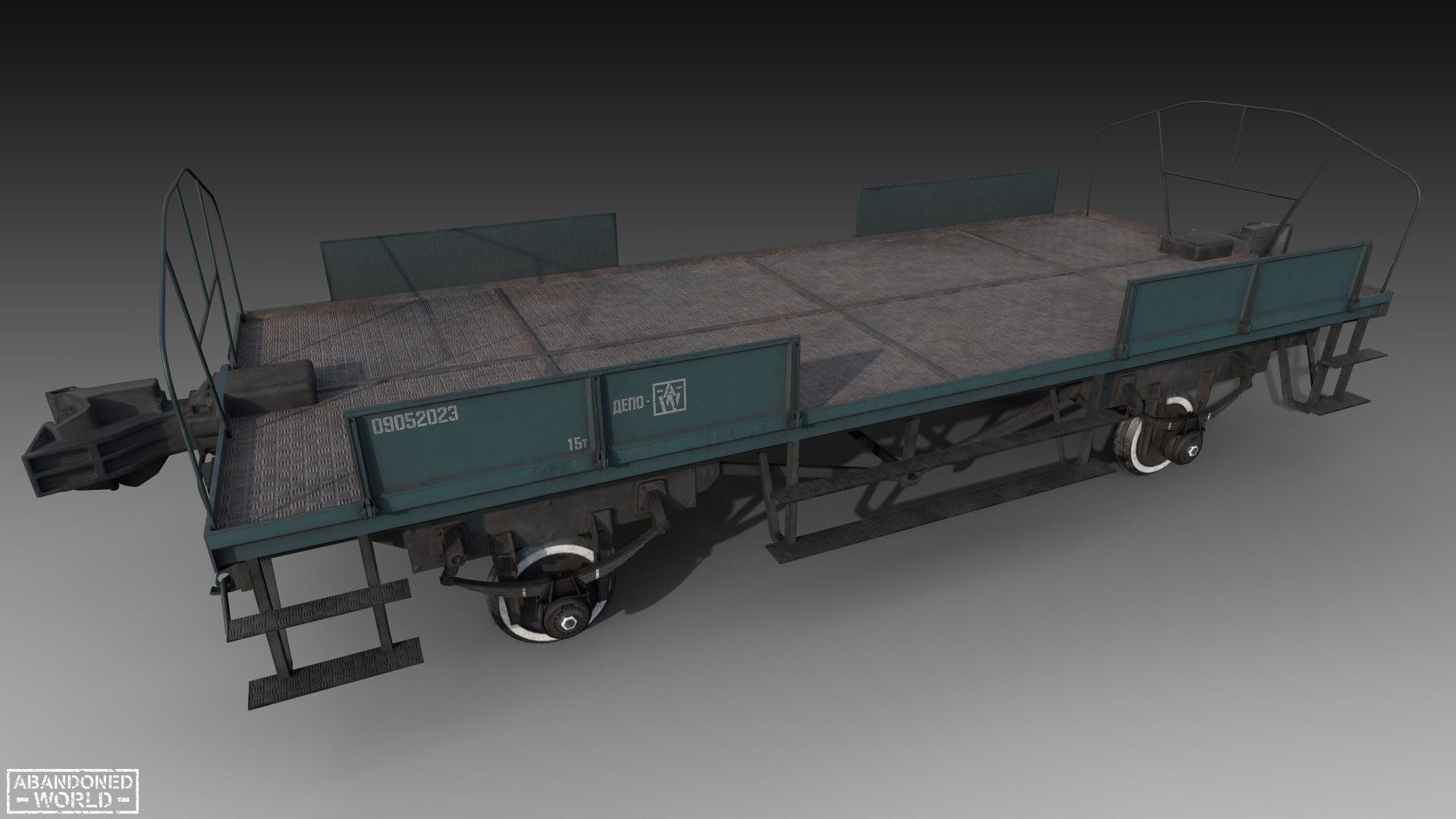 3D RailRoad Platform Model - TurboSquid 2073047