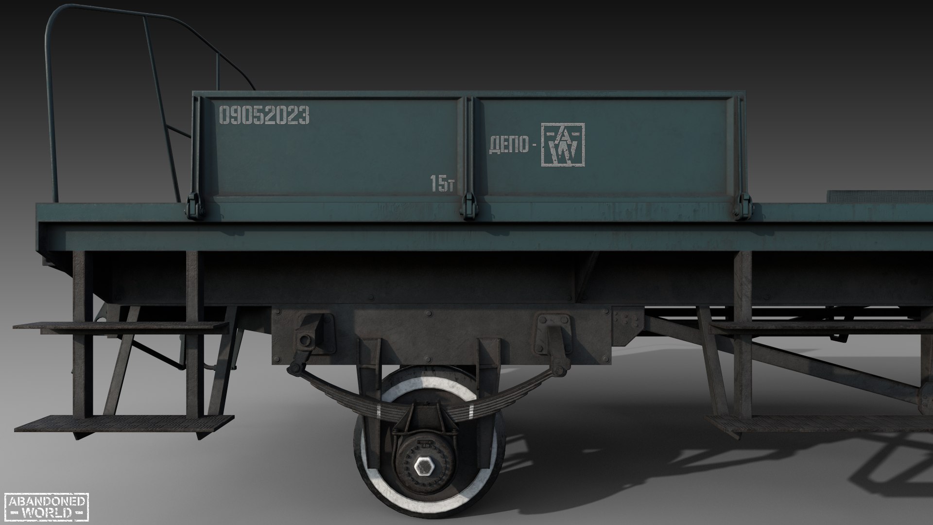 3D RailRoad Platform Model - TurboSquid 2073047