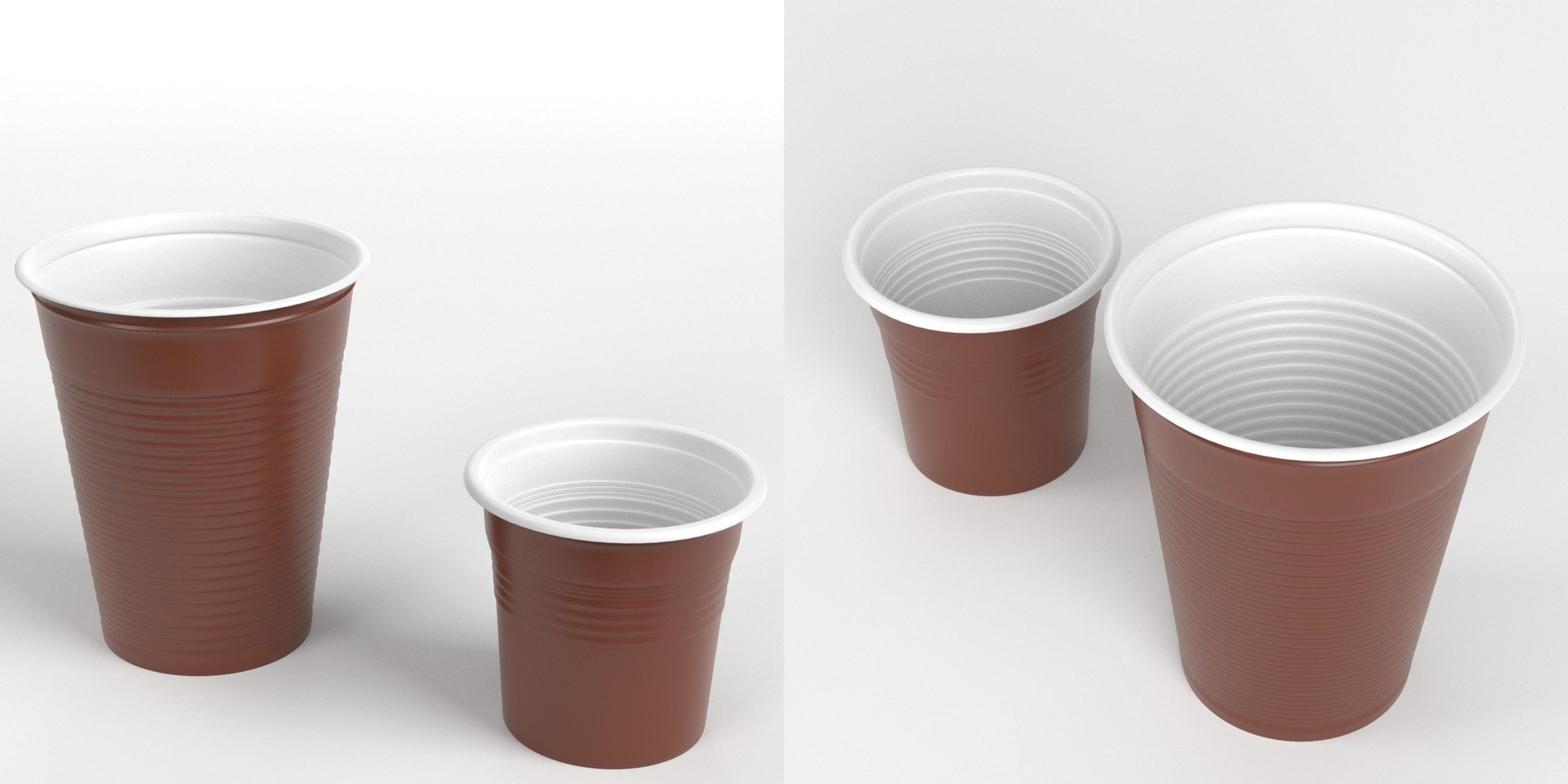 3D Plastic Cups Model - TurboSquid 2021913