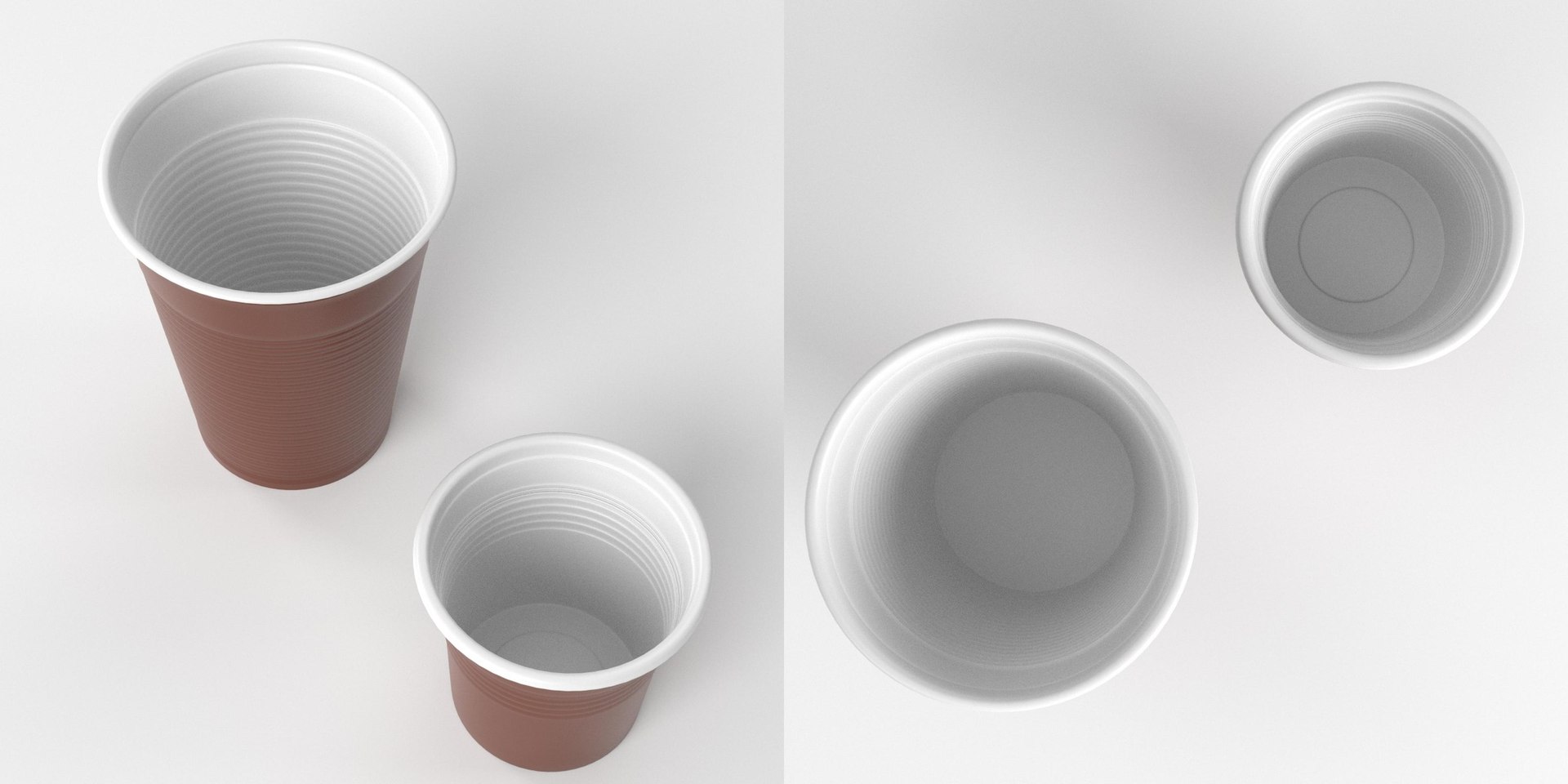 3D Plastic Cups Model - TurboSquid 2021913