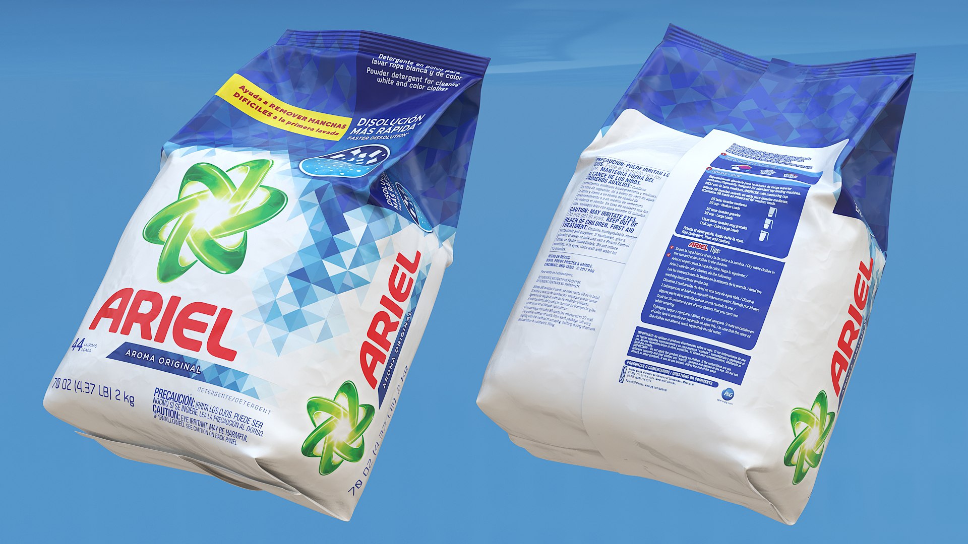 Ariel Detergent Packet 2kg Model - TurboSquid 2409918