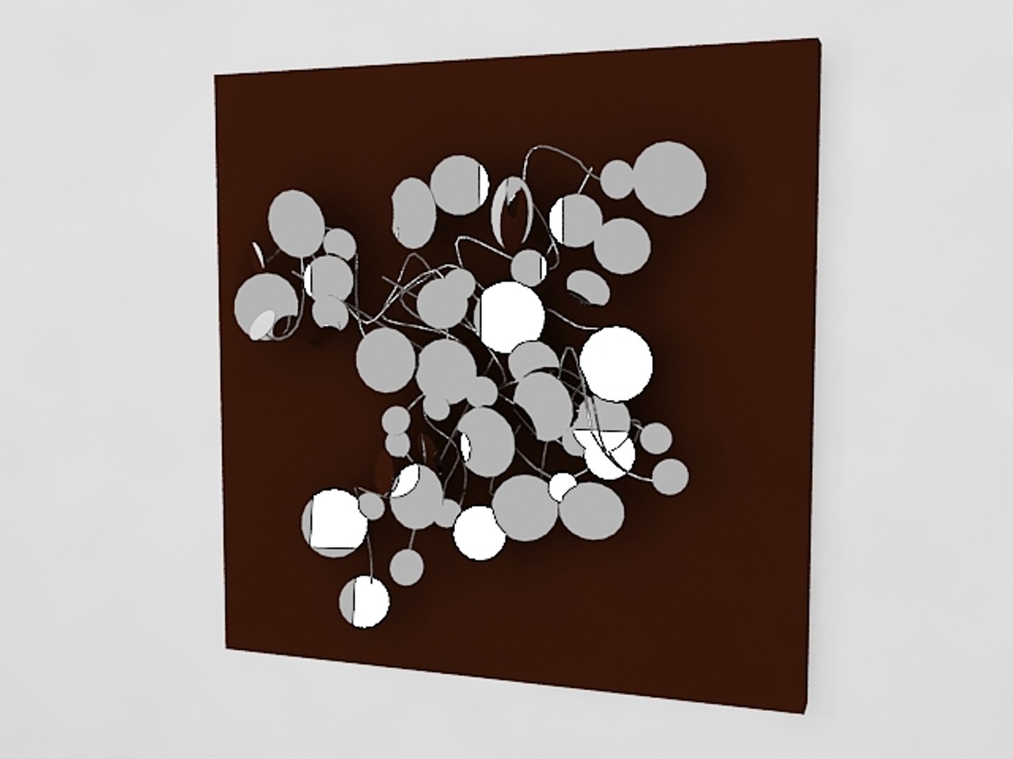 3ds max wall art mirror