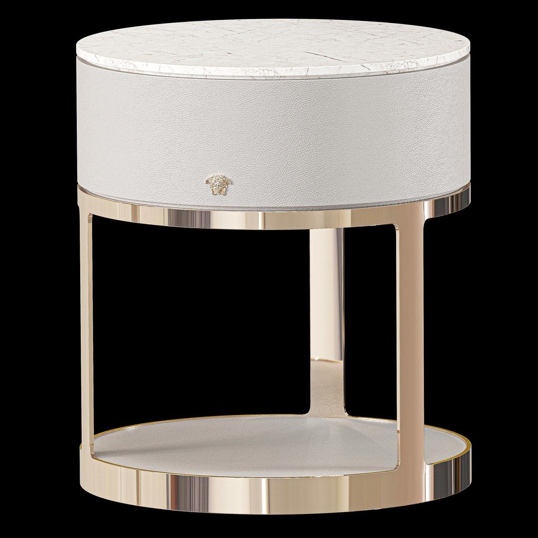 3D VERSACE HOME Medallion Bedside Table Model - TurboSquid 2110832
