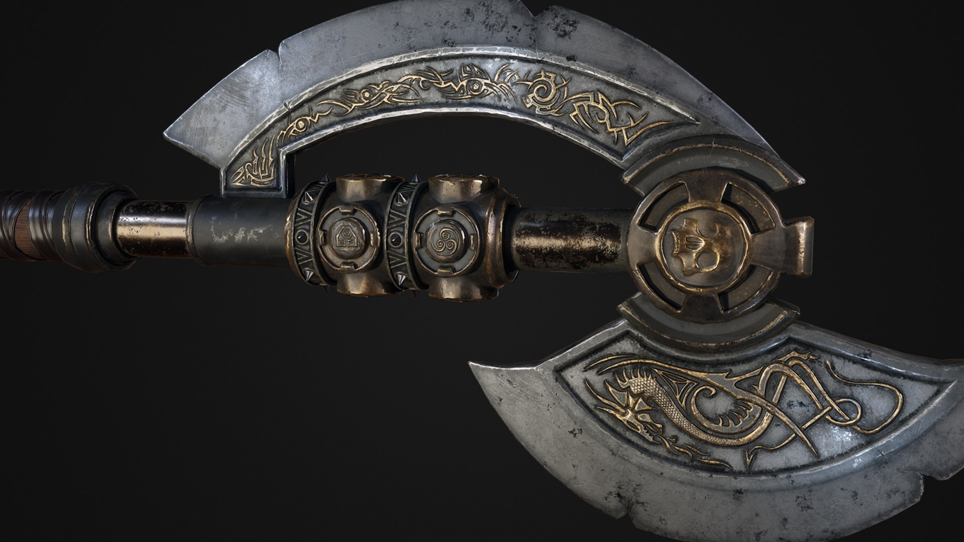 3D Realistic Battle Axe Model - TurboSquid 1347424