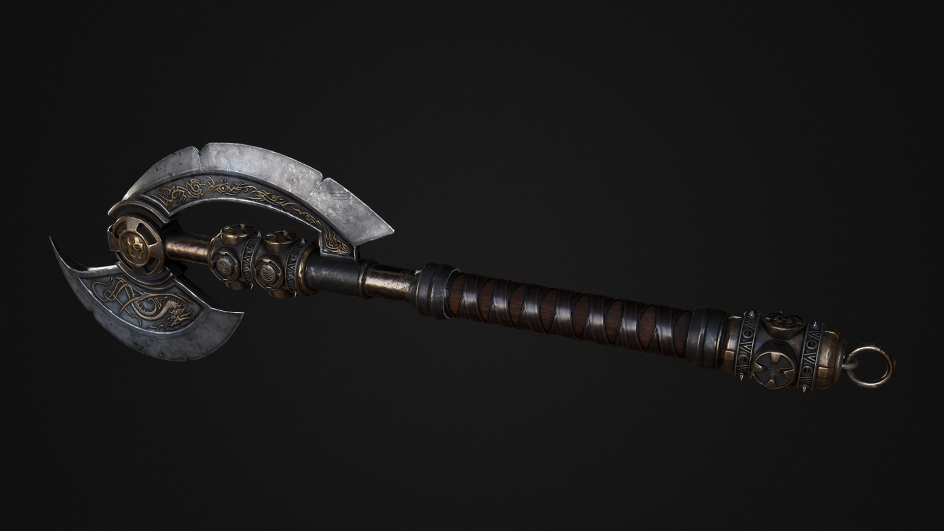 3D Realistic Battle Axe Model - TurboSquid 1347424