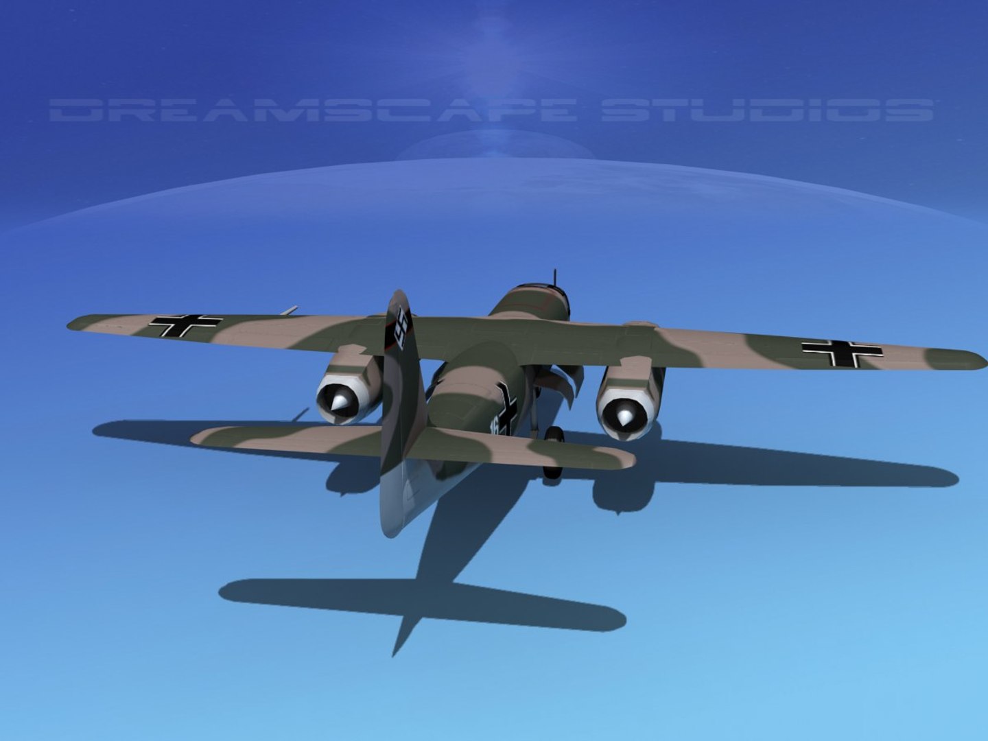 3d Arado Ar Blitz Bomber Model