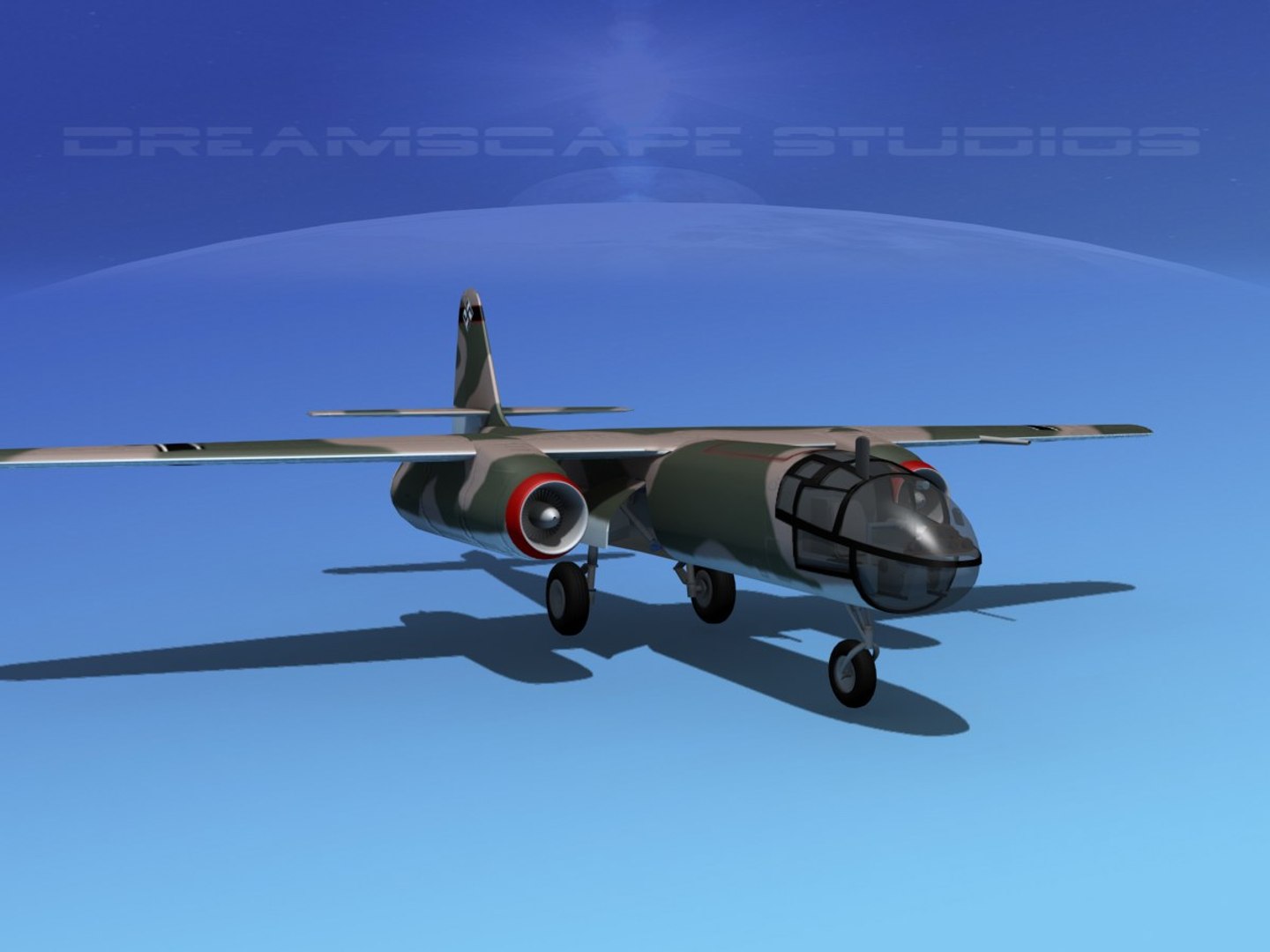 3d Arado Ar Blitz Bomber Model