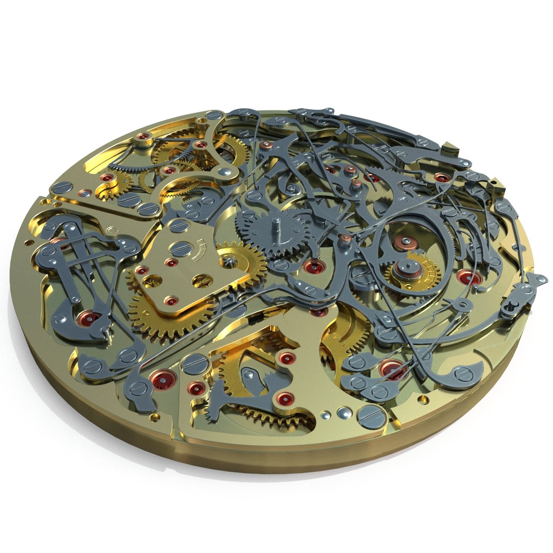 Watch Mechanism 3D Model - TurboSquid 1487719