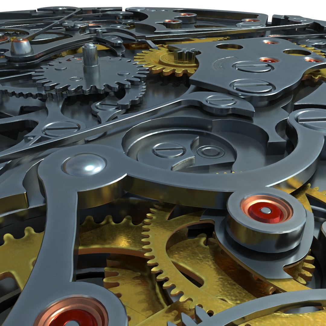 Watch mechanism 3D model - TurboSquid 1487719