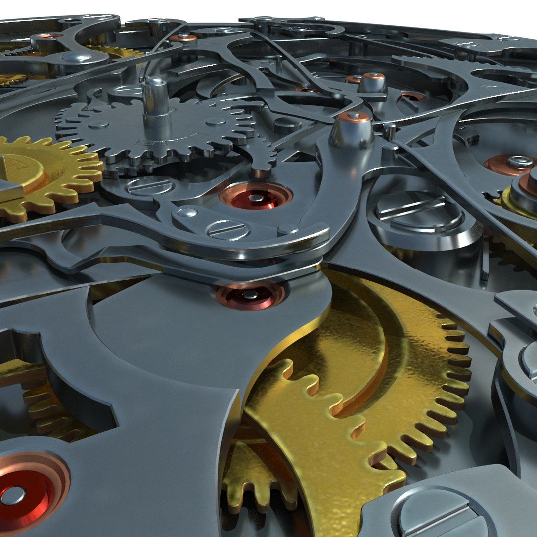 Watch Mechanism 3D Model - TurboSquid 1487719