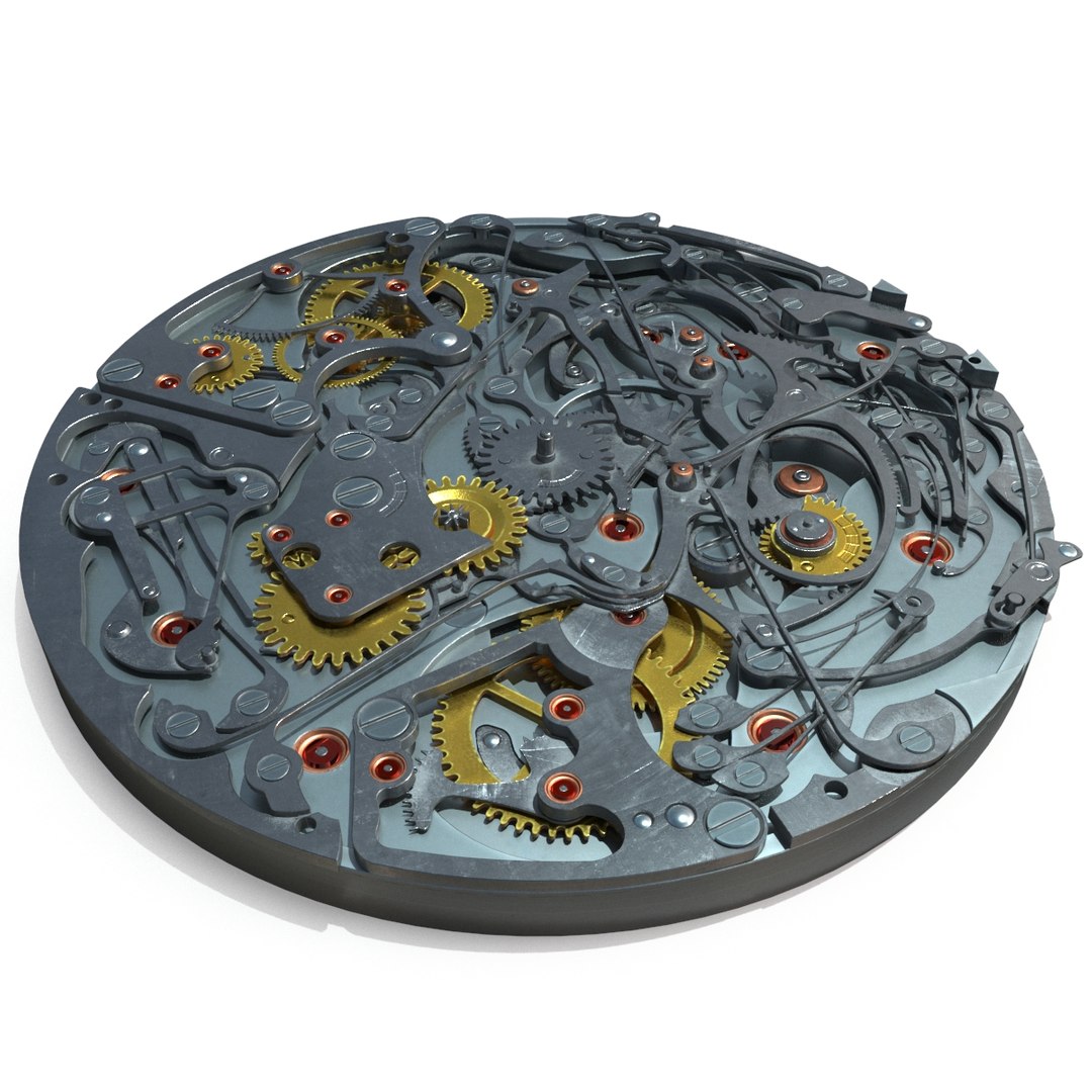 Watch Mechanism 3D Model - TurboSquid 1487719