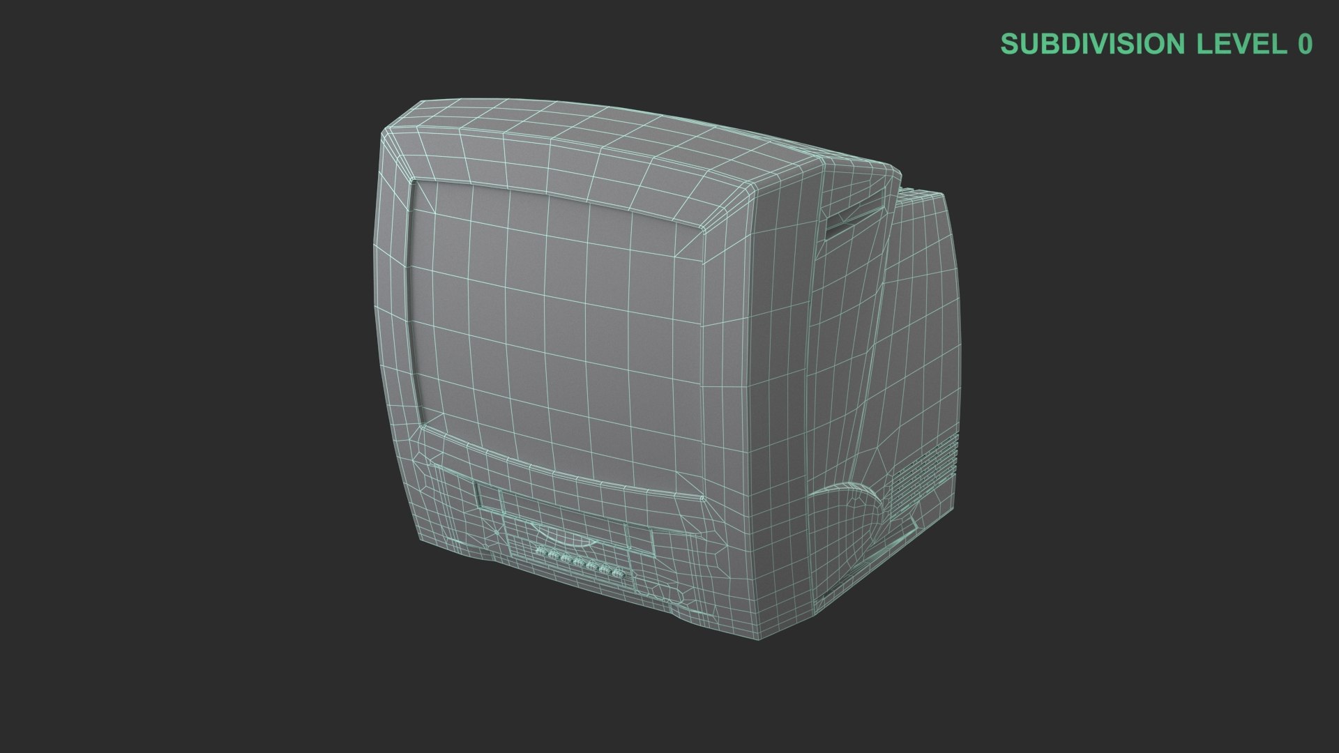 3D CRT TV With VHS System - TurboSquid 2387227