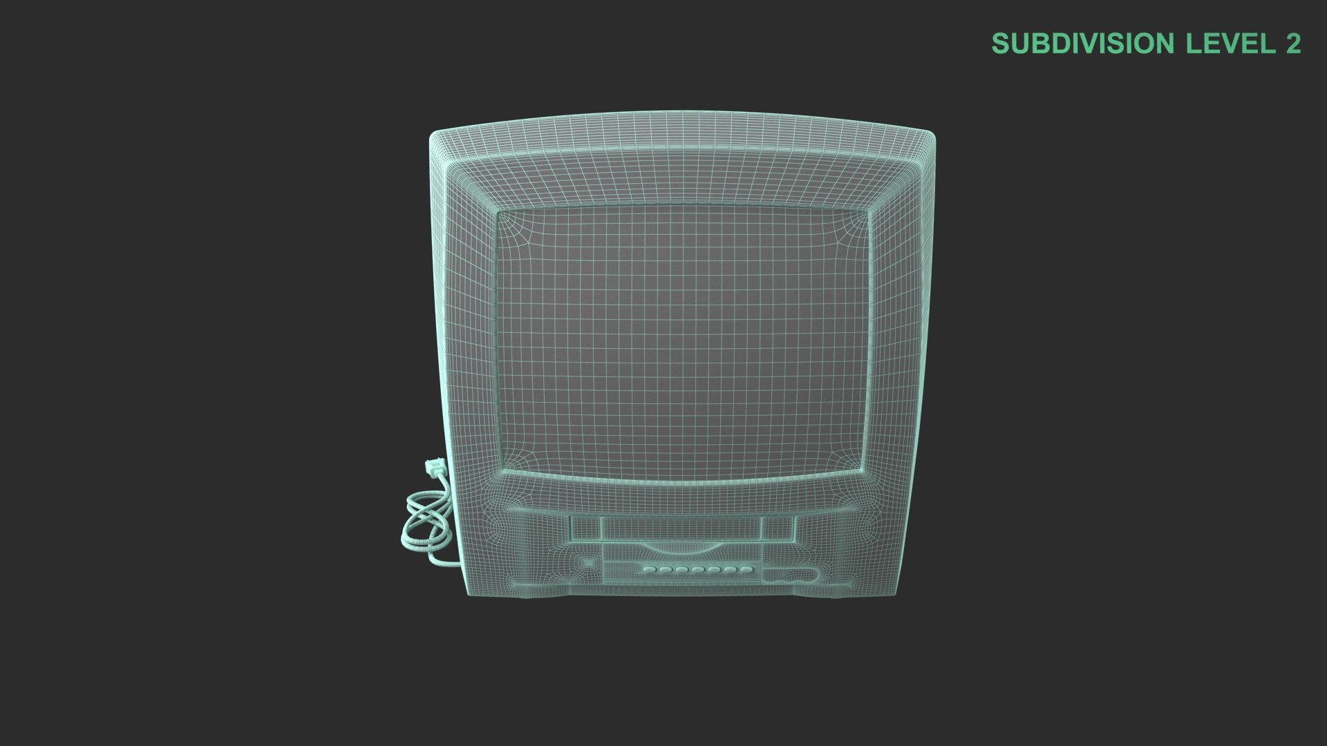 3D CRT TV With VHS System - TurboSquid 2387227