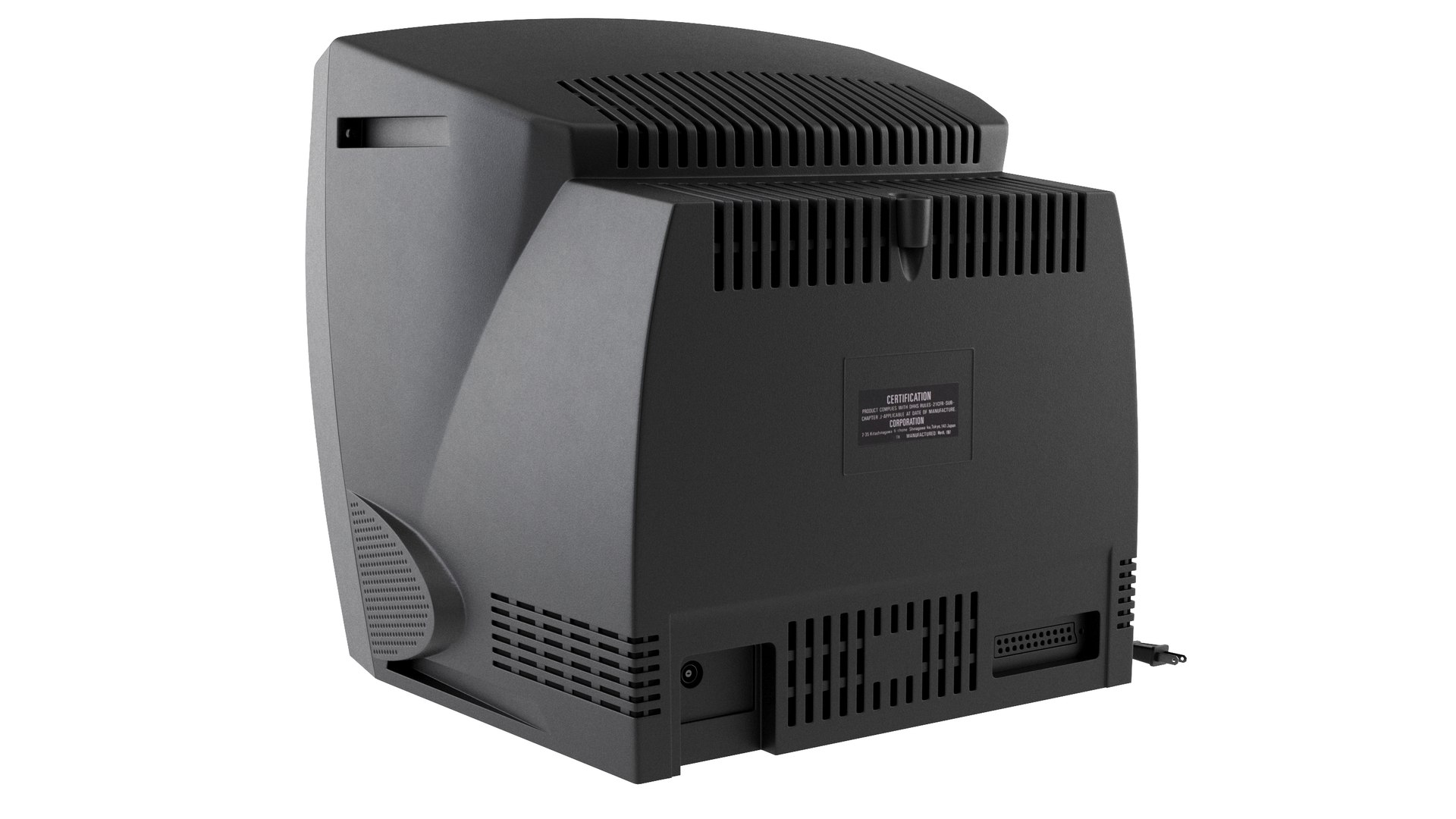 3D CRT TV With VHS System - TurboSquid 2387227