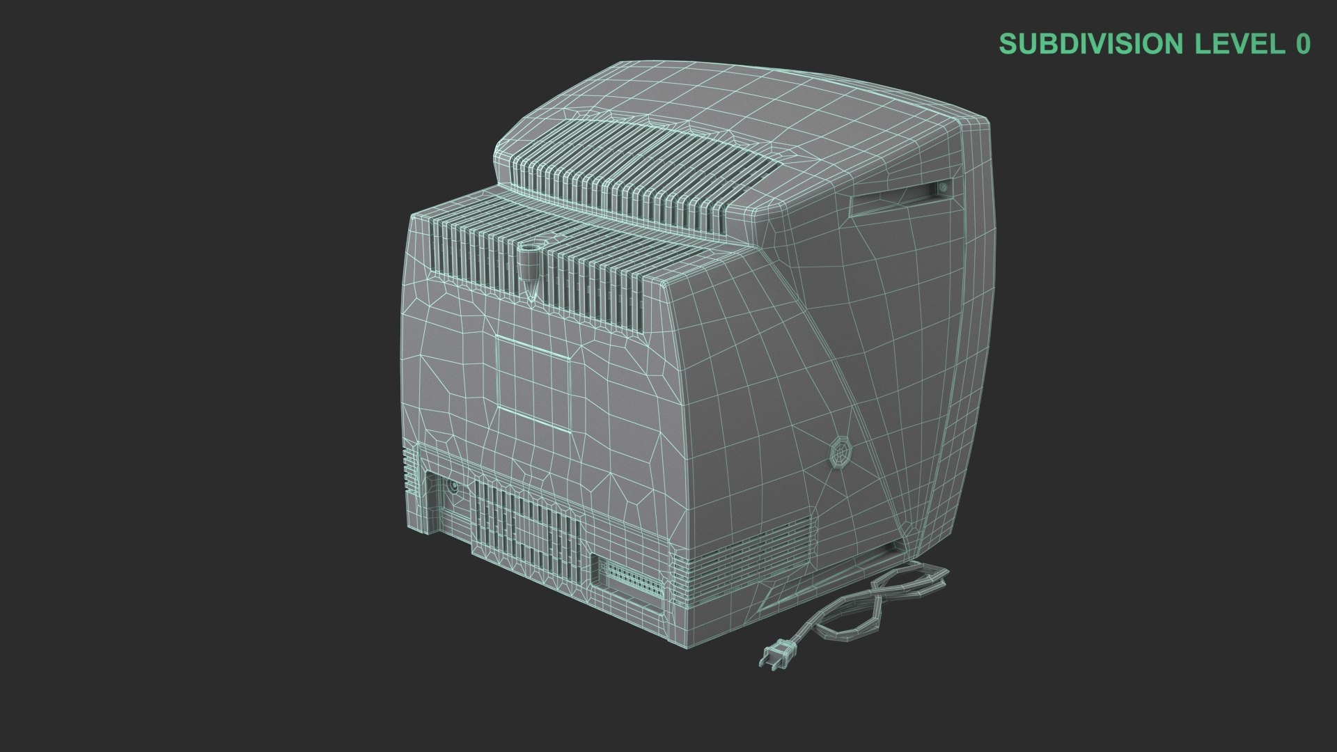 3D CRT TV With VHS System - TurboSquid 2387227