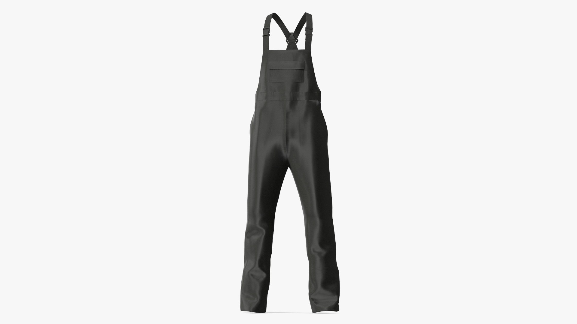 Unisex Black Rain Overalls Model - TurboSquid 2128314