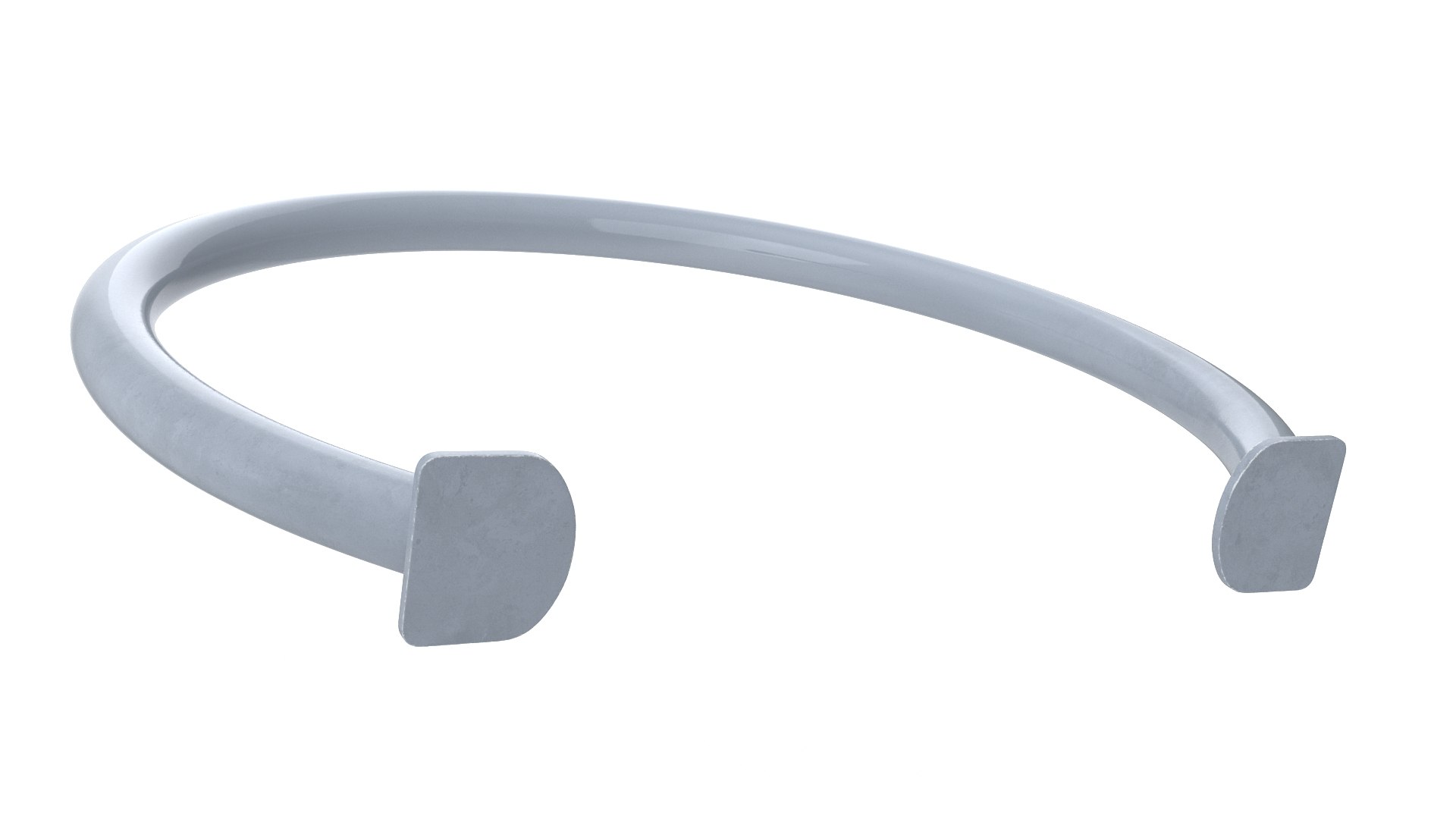 3D Model Circle Bicycle Rack Grey - TurboSquid 2225197
