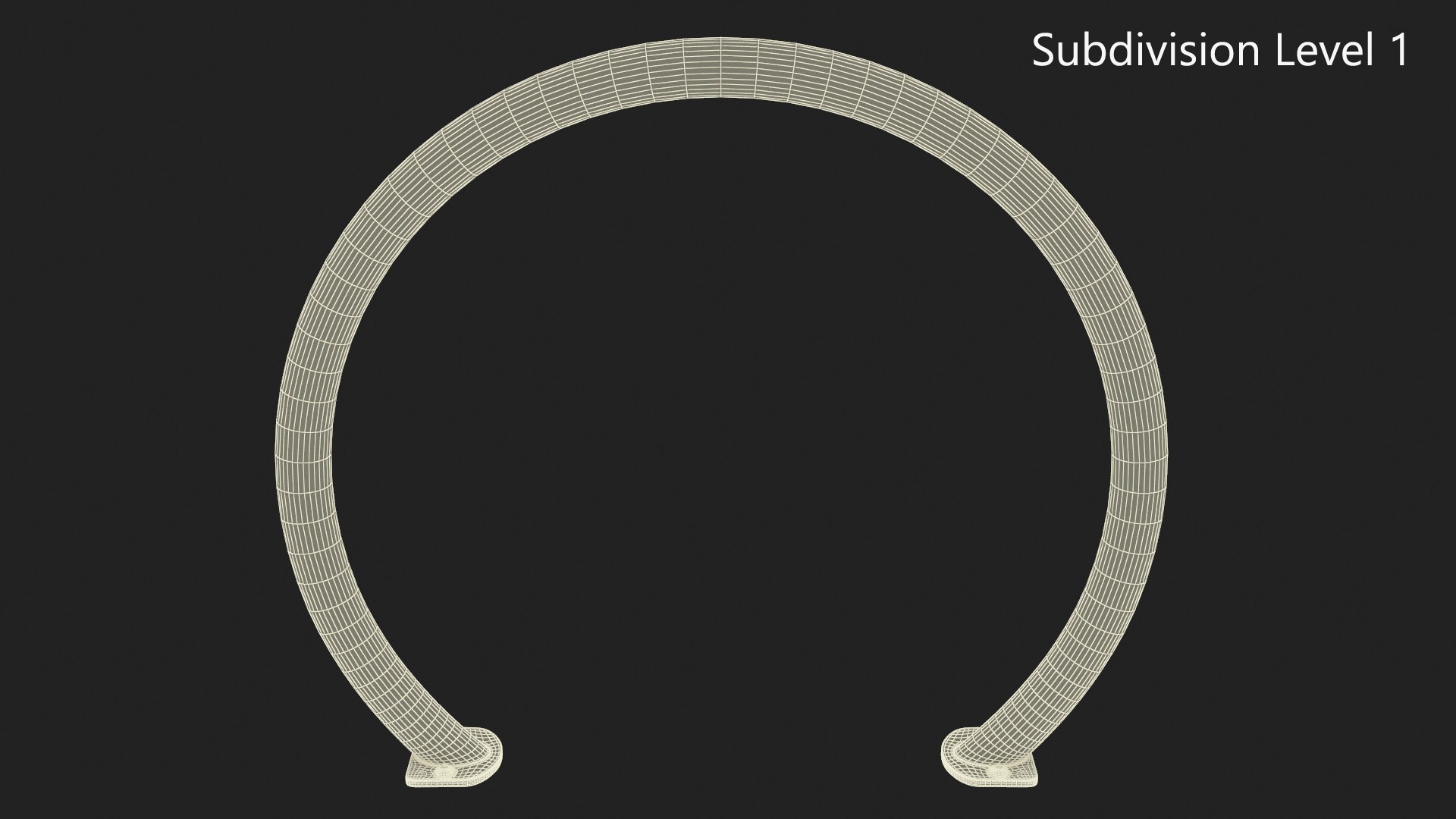 3D Model Circle Bicycle Rack Grey - TurboSquid 2225197