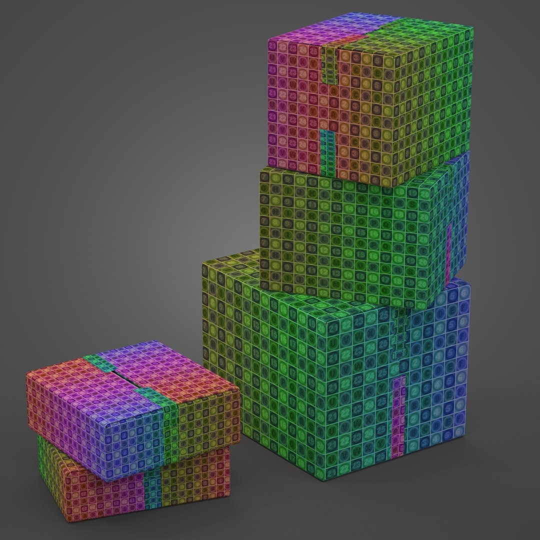 3d Cardboard Boxes Container