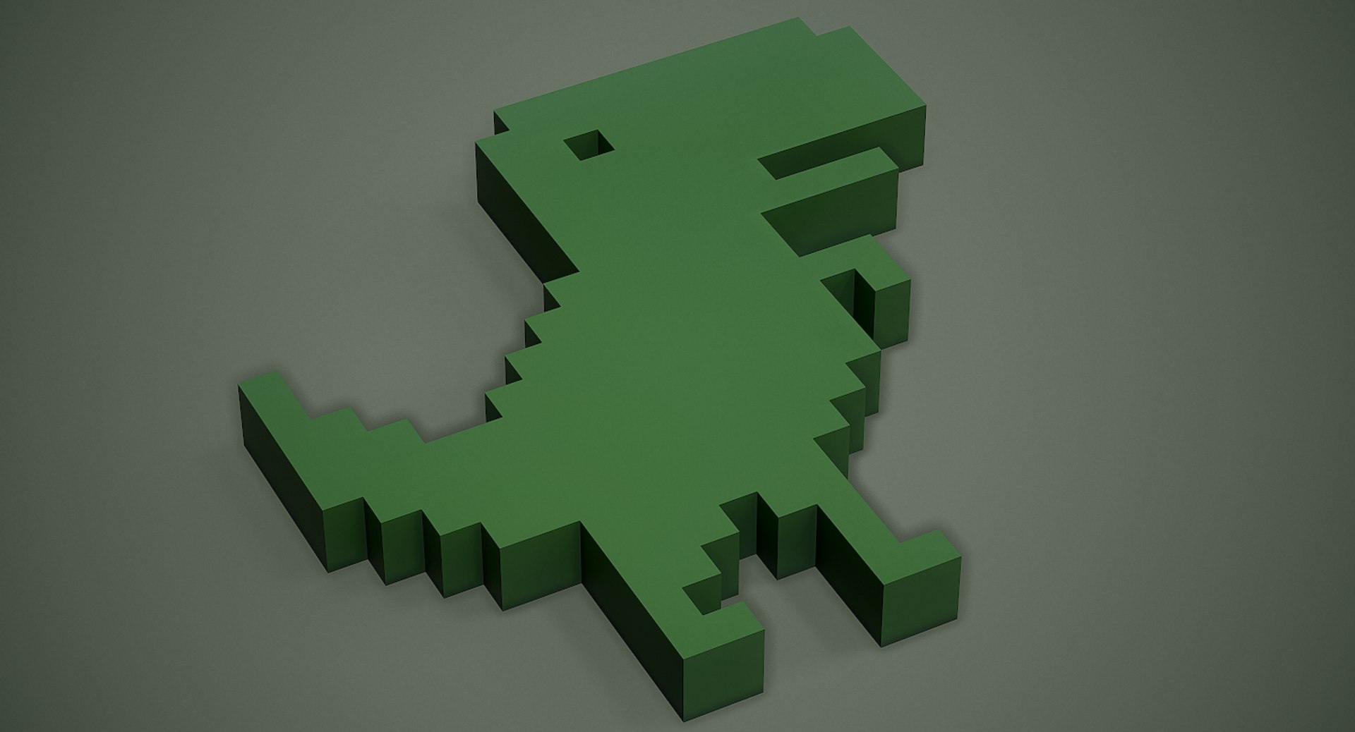 3D Google Dinosaur T-rex - TurboSquid 1362677