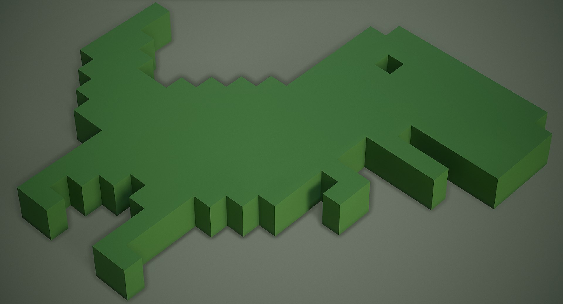 3D Google Dinosaur T-rex - TurboSquid 1362677