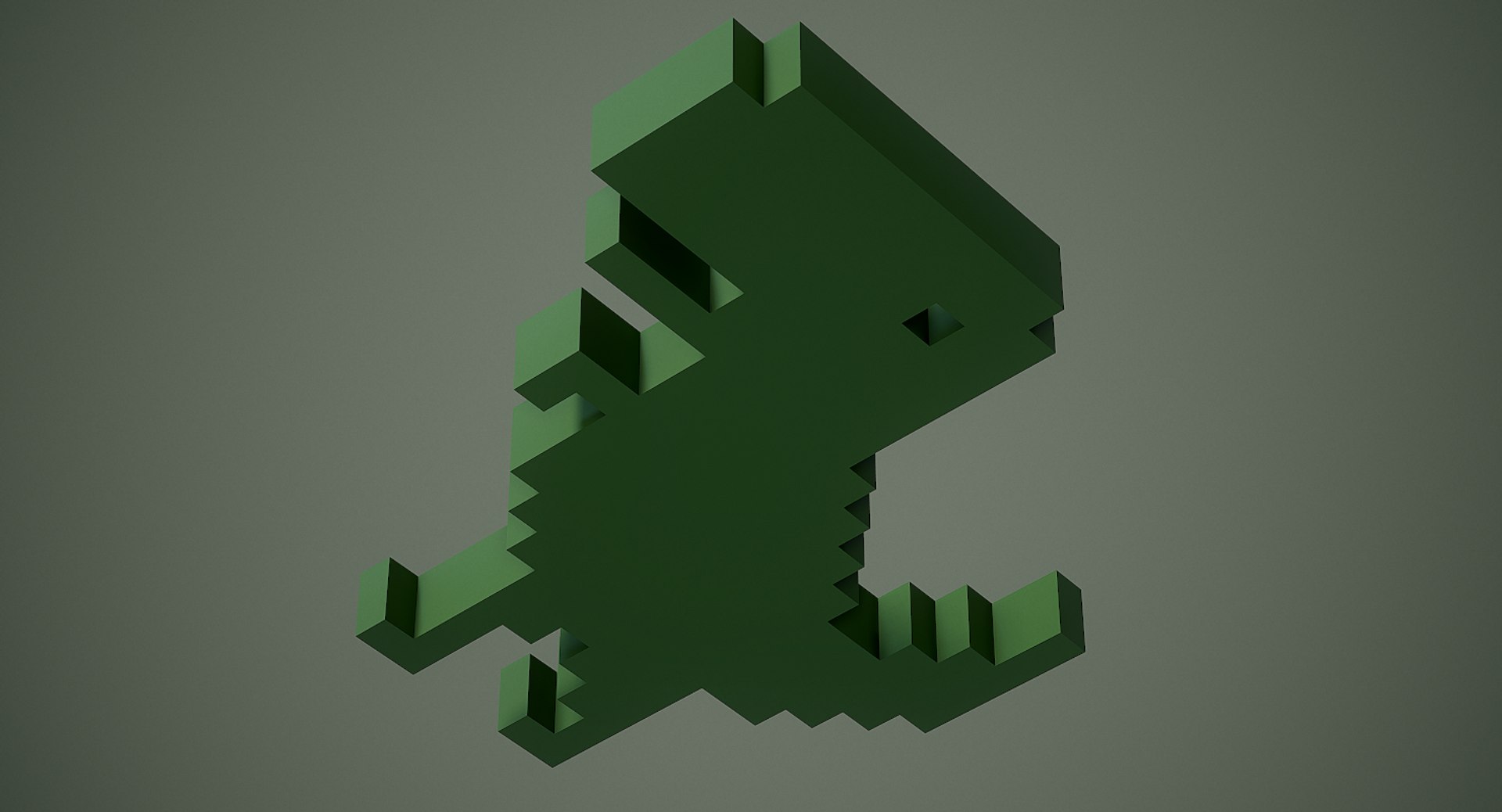 3D Google Dinosaur T-rex - TurboSquid 1362677