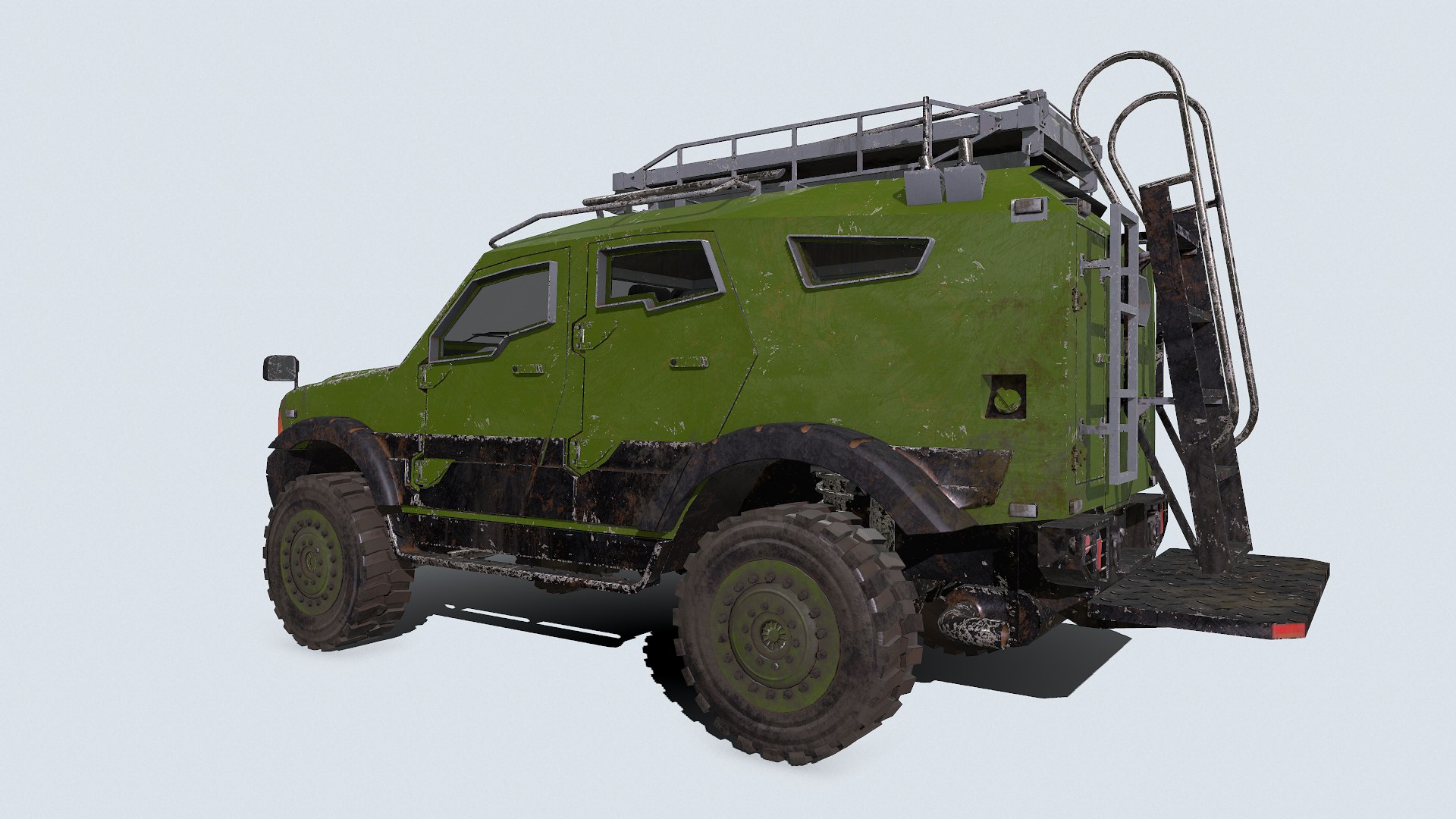 3D Armored Car Model - TurboSquid 1769623