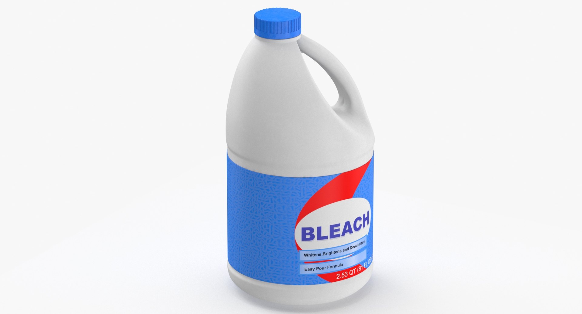 Bleach Bottle Blank And Generic Label 3D Model - TurboSquid 2015194