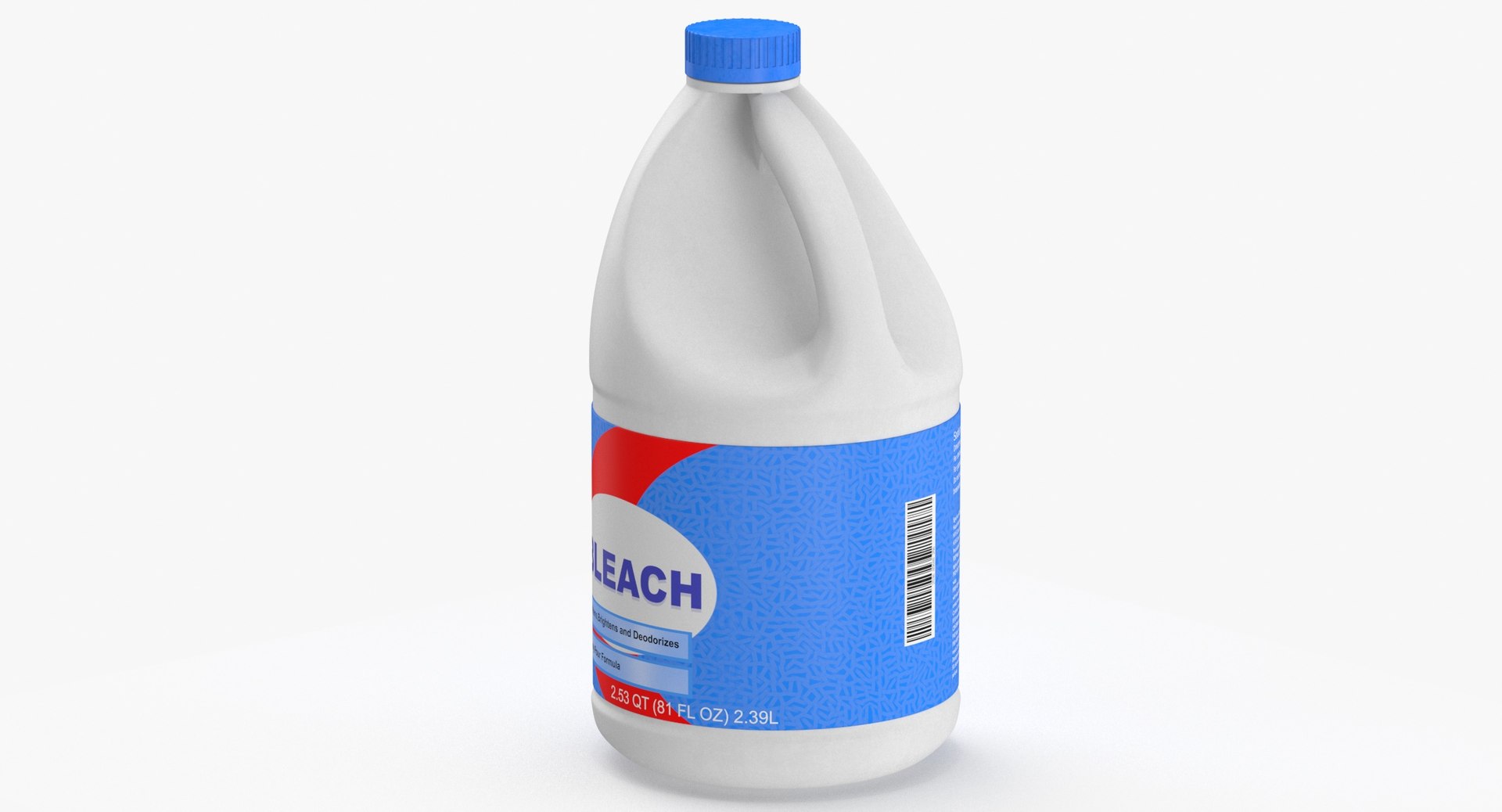 Bleach Bottle Blank And Generic Label 3D Model - TurboSquid 2015194