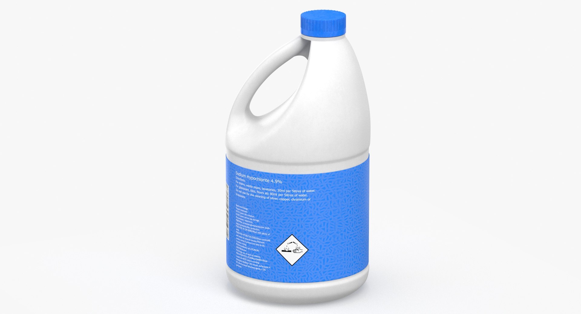 Bleach Bottle Blank And Generic Label 3D Model - TurboSquid 2015194