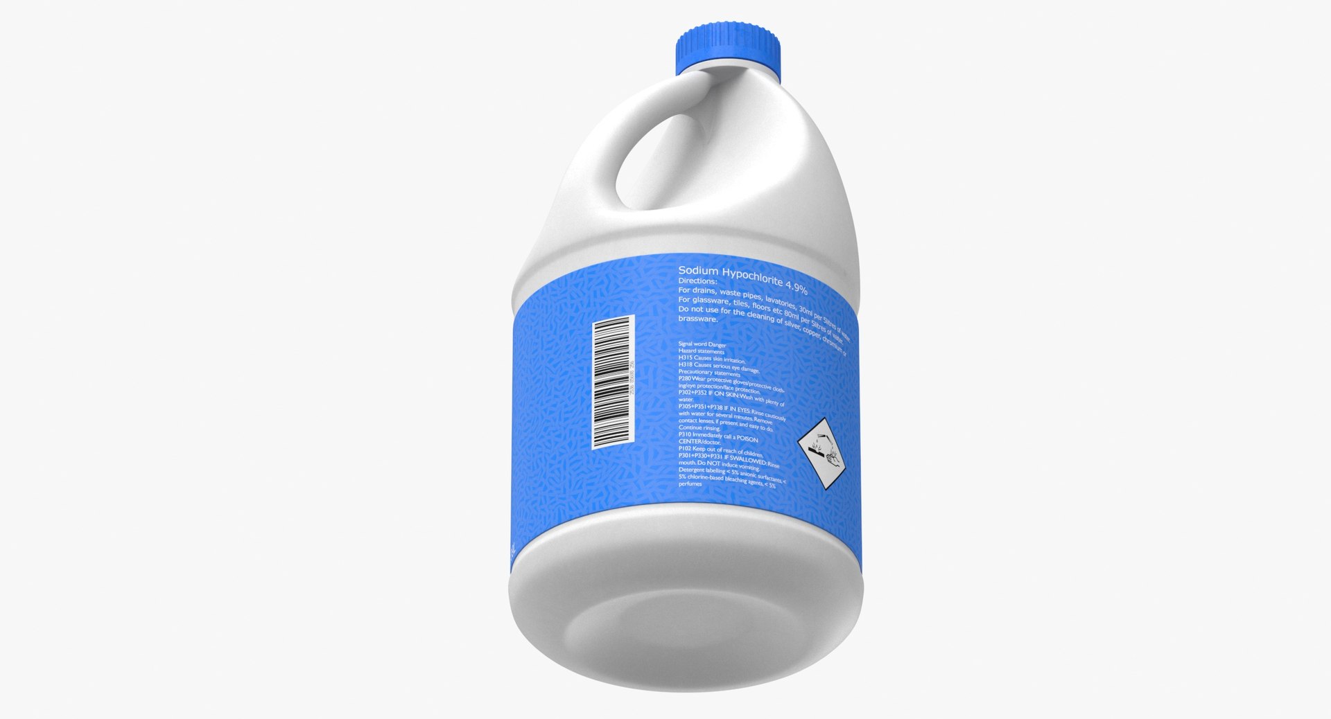 Bleach Bottle Blank and Generic Label 3D model - TurboSquid 2015194