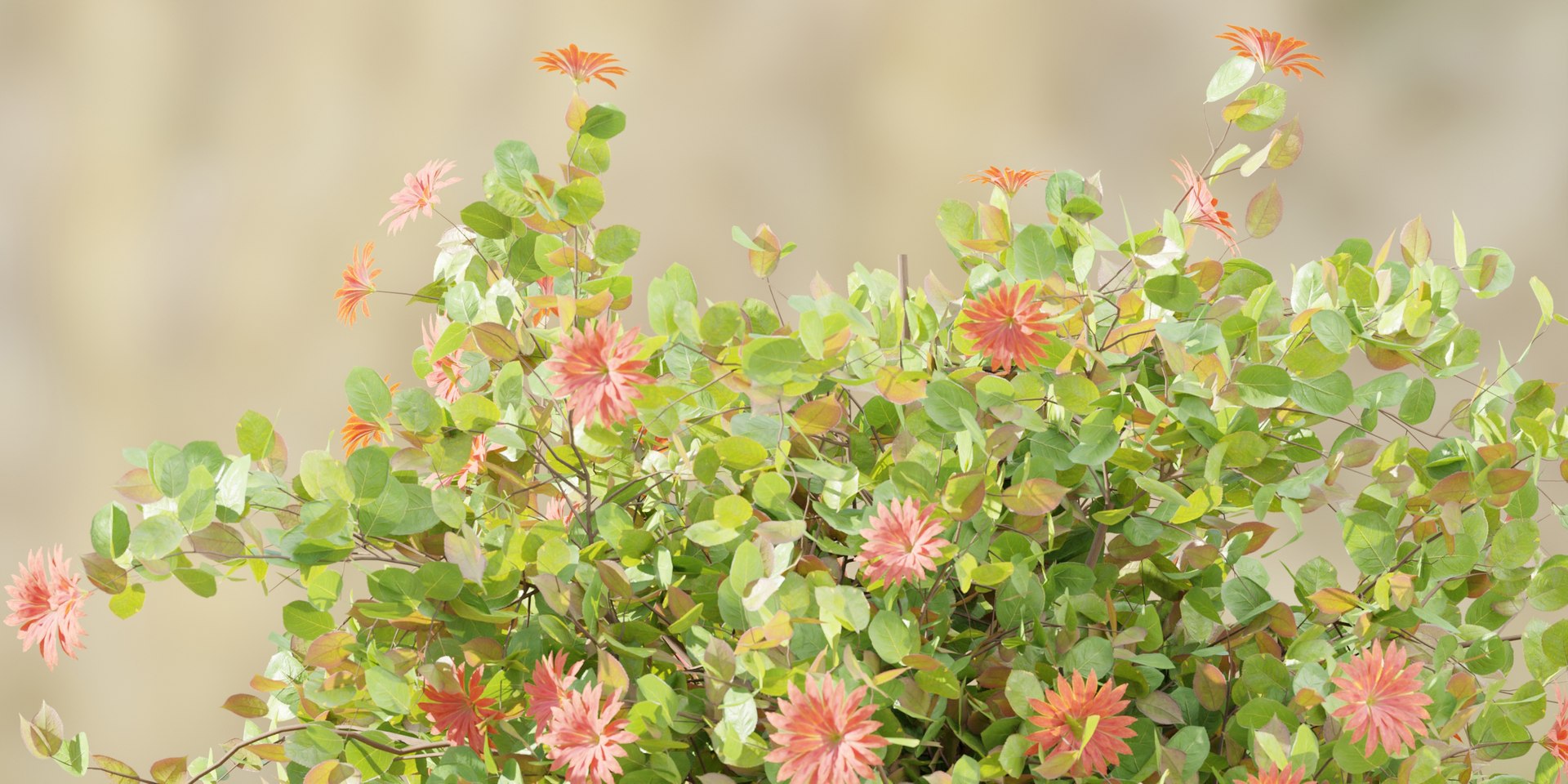 3D Flowering Bushes collection vol 108-Blender - TurboSquid 2138348