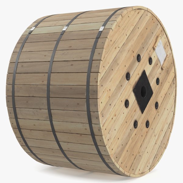 modelo 3d Carrete de cable de madera - TurboSquid 2265679